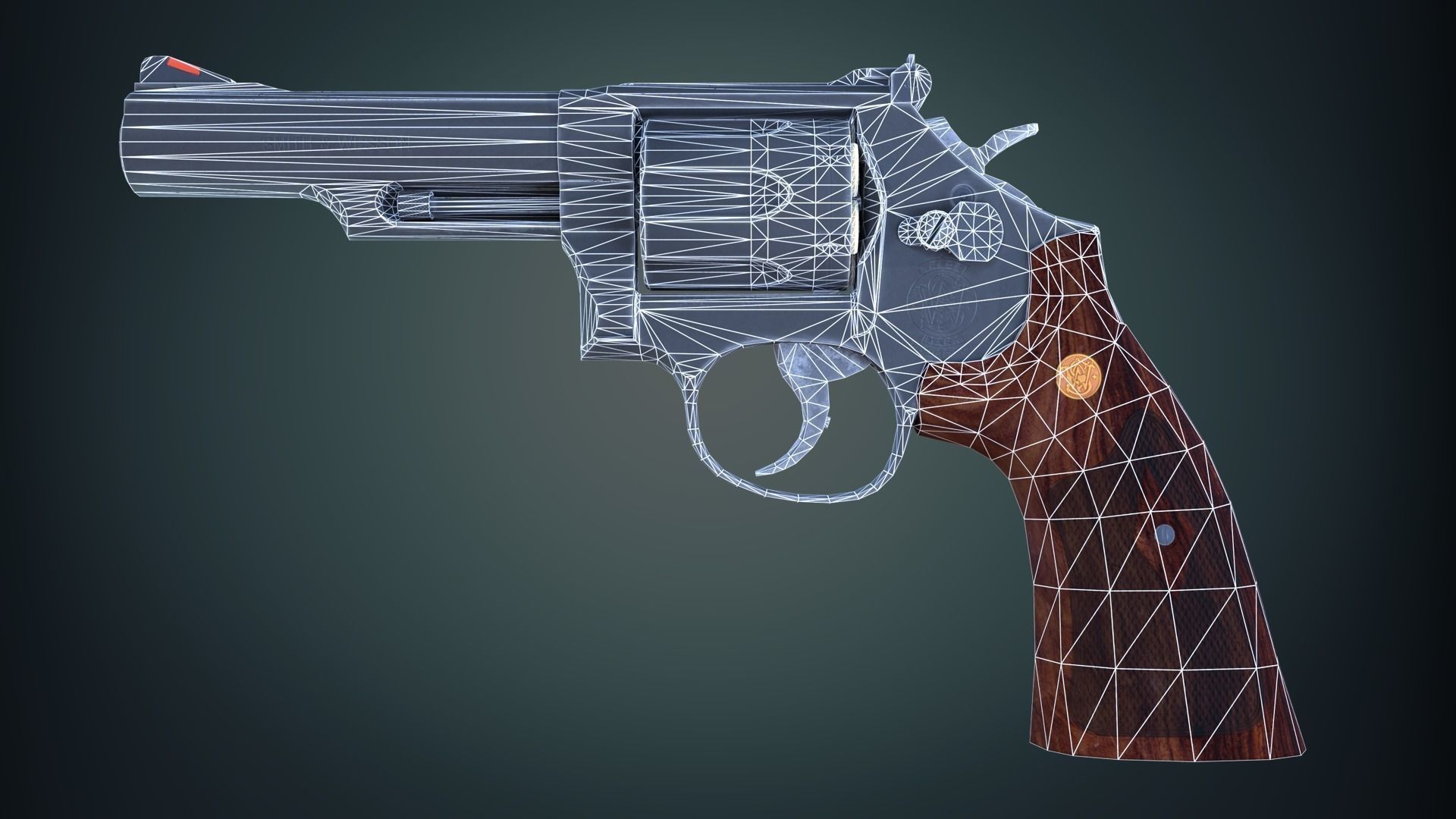 3D model Smith and Wesson Model 19 Classic VR / AR / low-poly | CGTrader