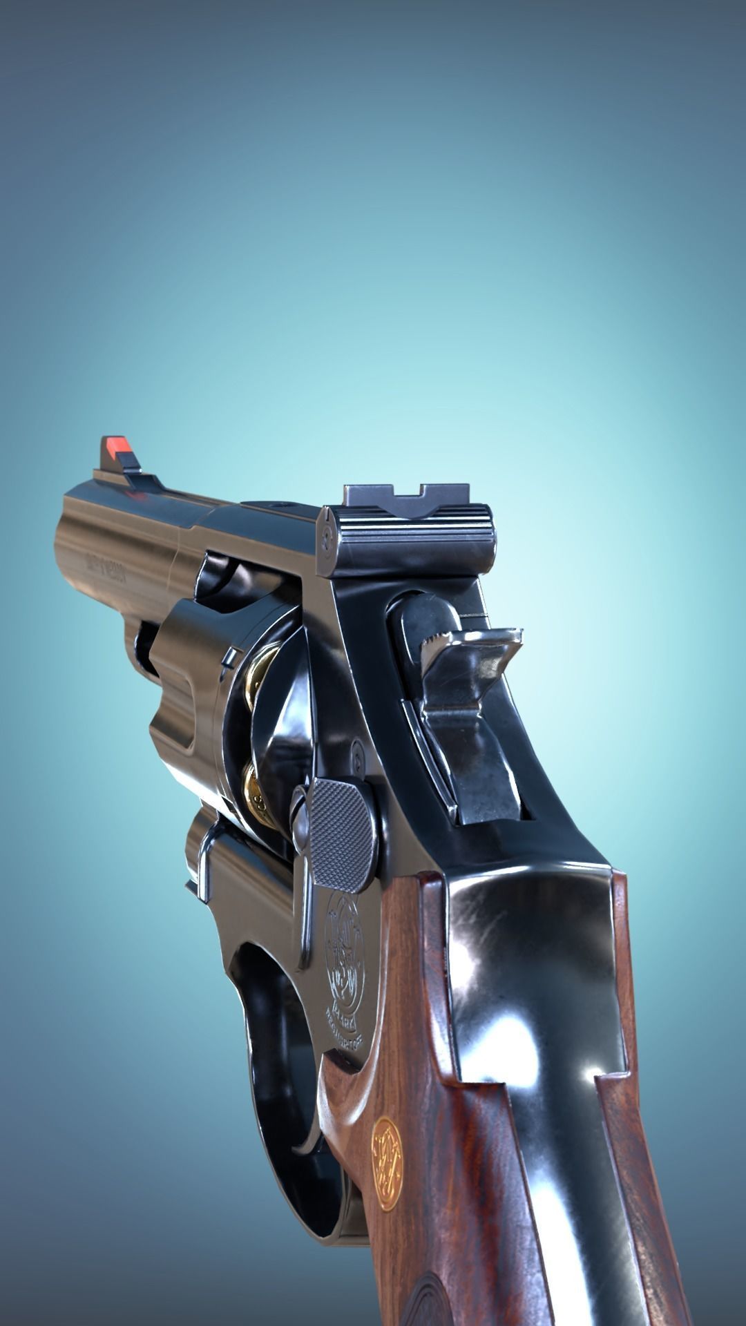 3D model Smith and Wesson Model 19 Classic VR / AR / low-poly | CGTrader