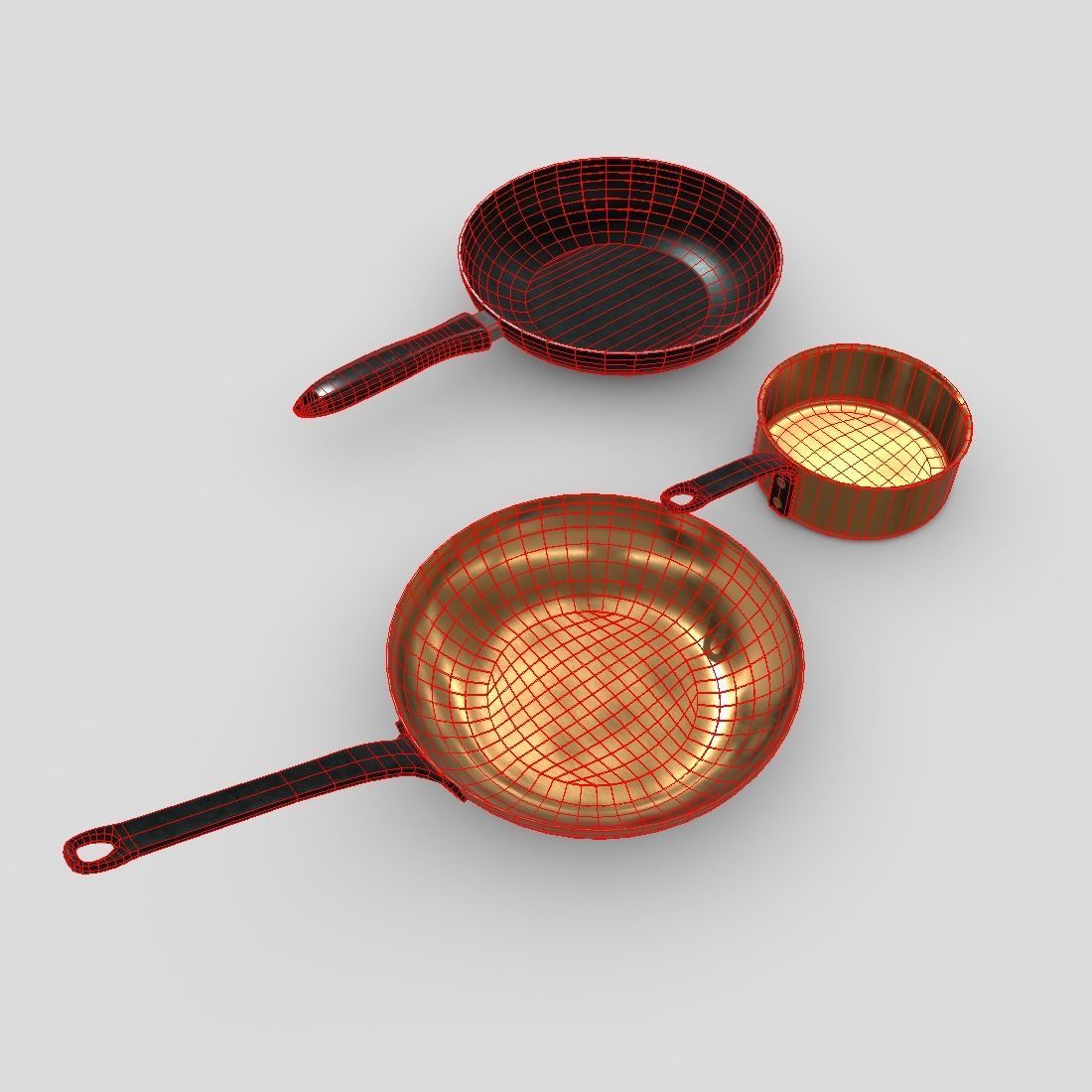 3D model Pan Pack VR / AR / low-poly | CGTrader