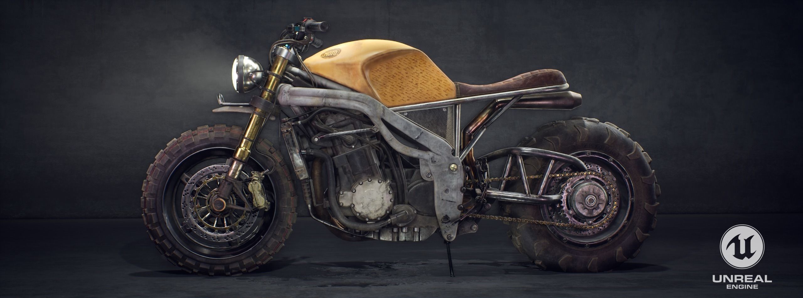 3D model Motorcycle on Unreal Engine 4 VR / AR / low-poly | CGTrader