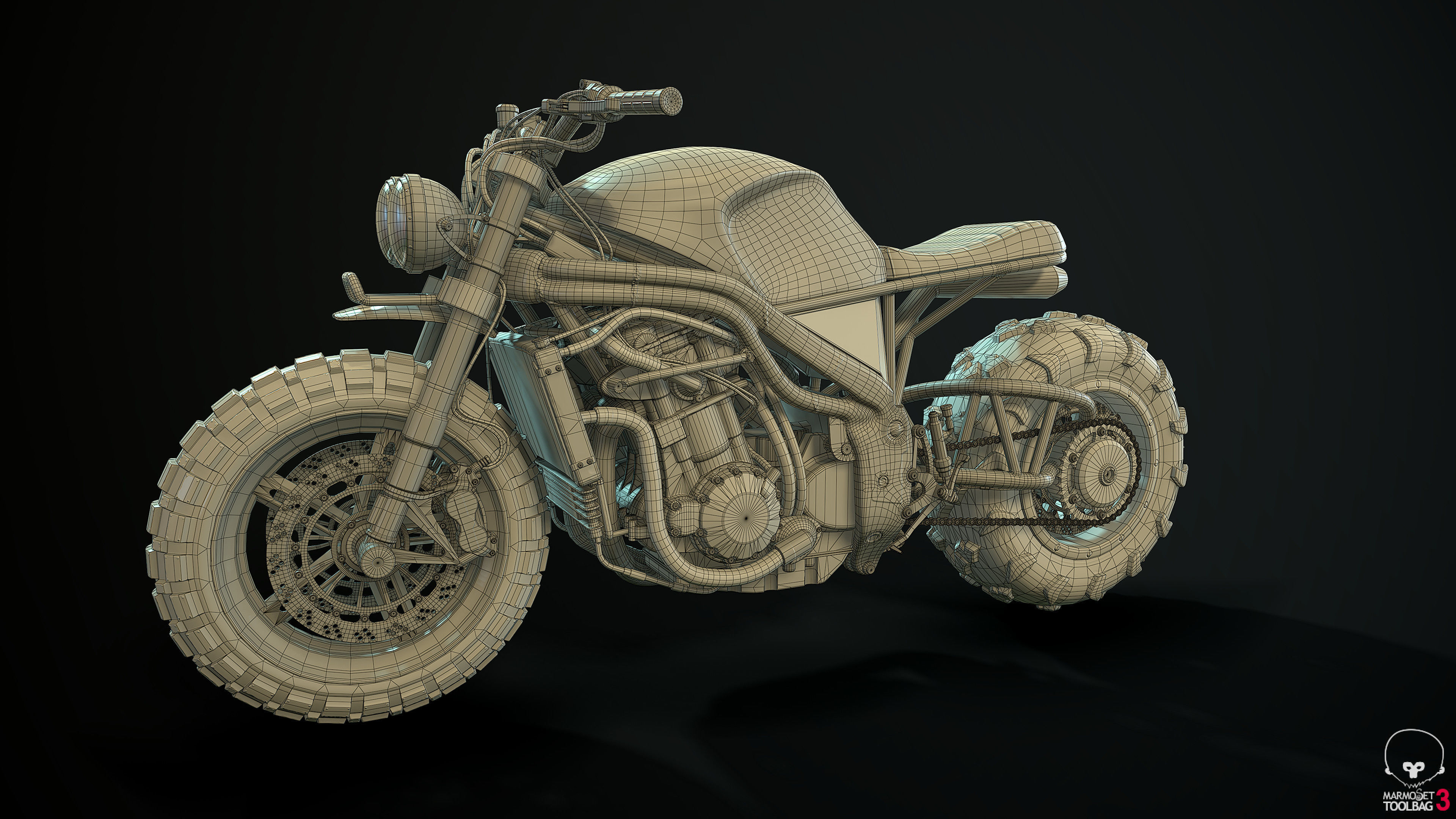 3D model Motorcycle on Unreal Engine 4 VR / AR / low-poly | CGTrader