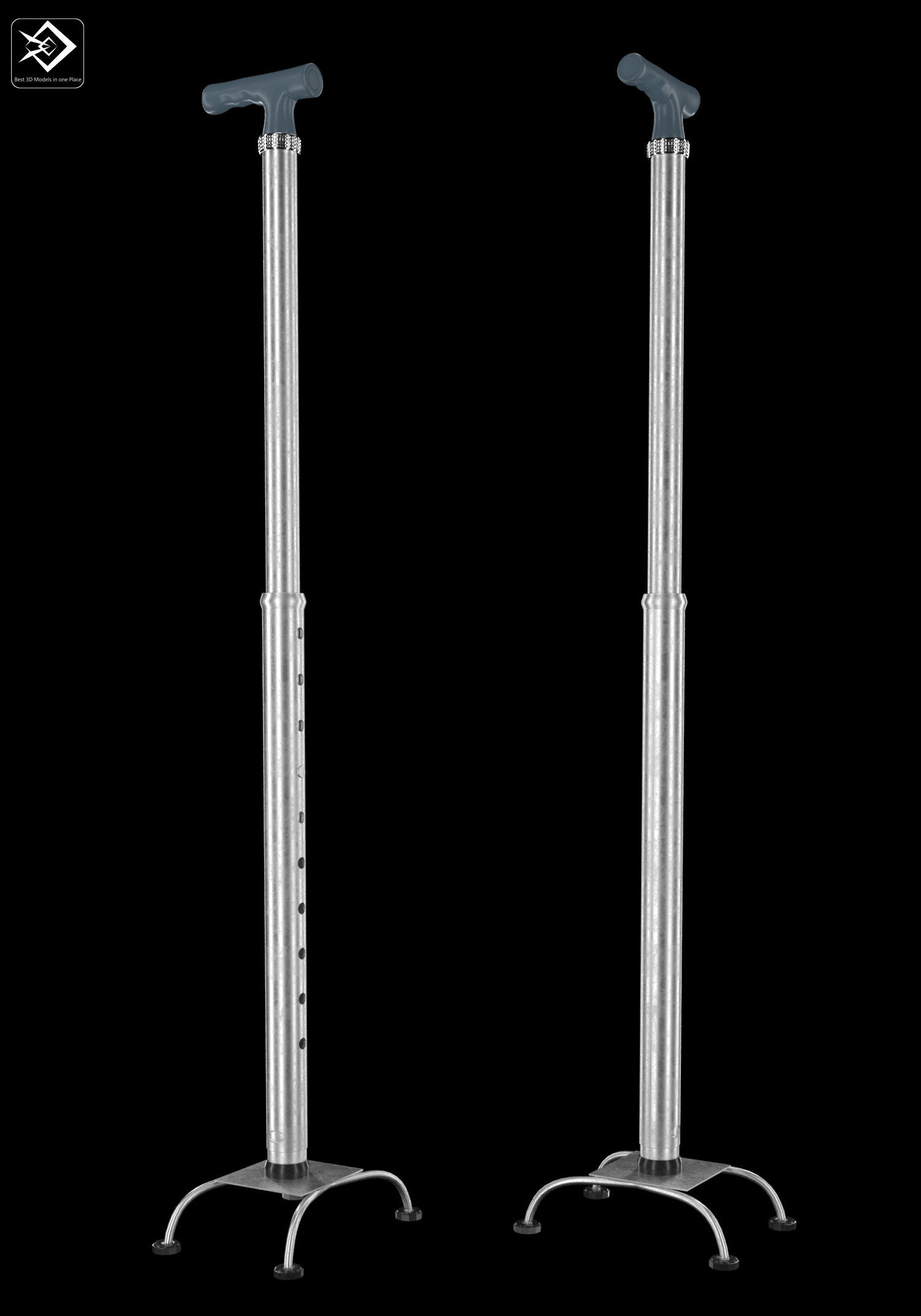 3D model walker stick VR / AR / low-poly | CGTrader