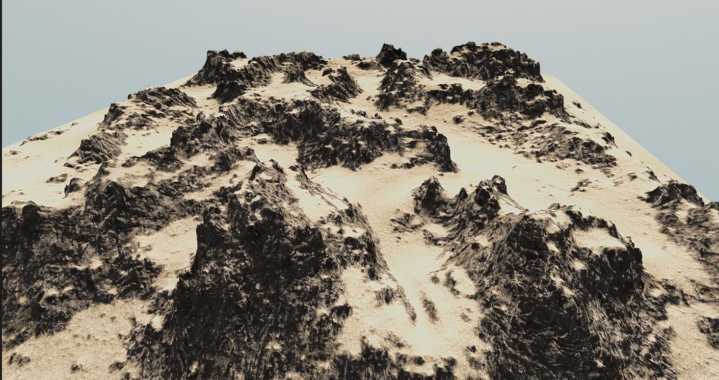 4k Mountain terrain Heightmap 3D model | CGTrader