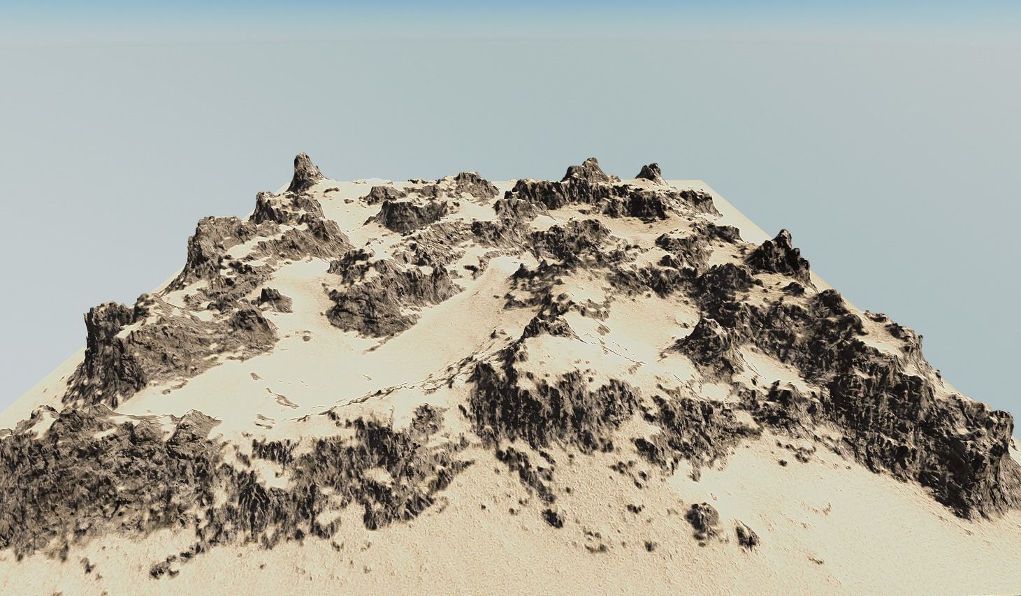 4k Mountain terrain Heightmap 3D model | CGTrader
