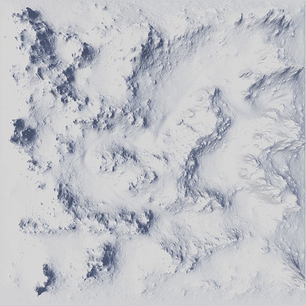 4k Mountain terrain Heightmap 3D model | CGTrader