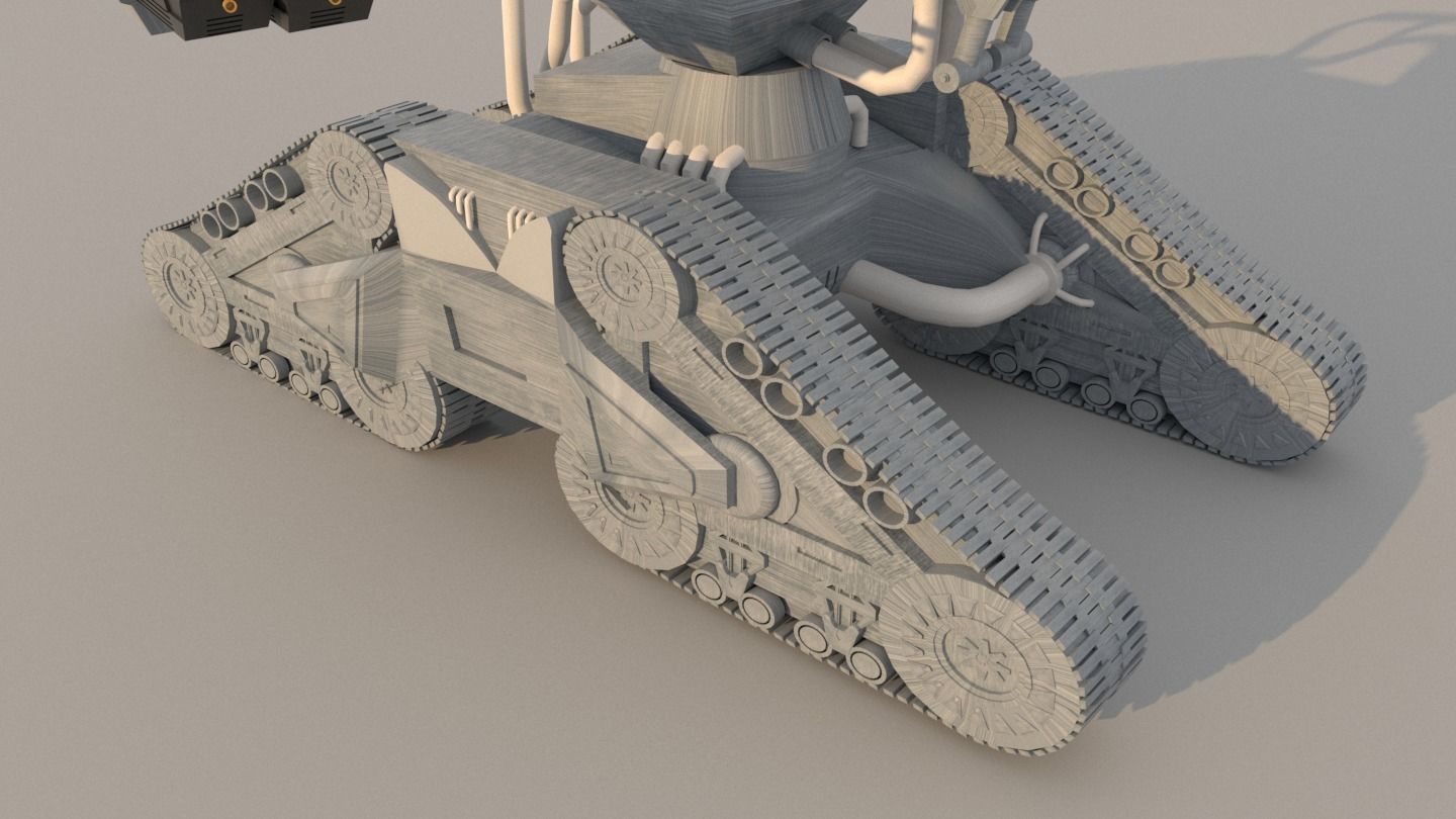 Sci-fi Terminator Hunter Killer Tank 3D model | CGTrader