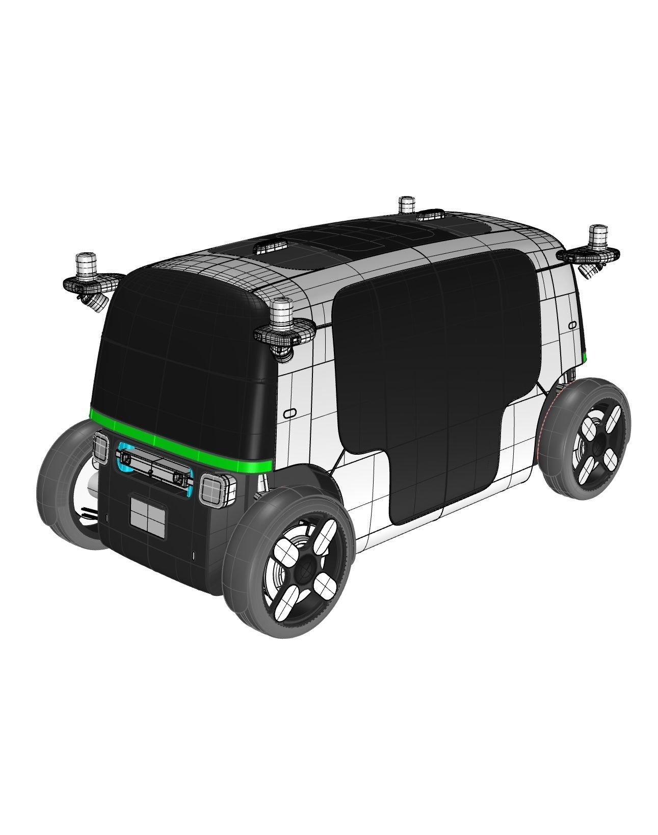 ZOOX Autonomous Vehicle 3D model | CGTrader