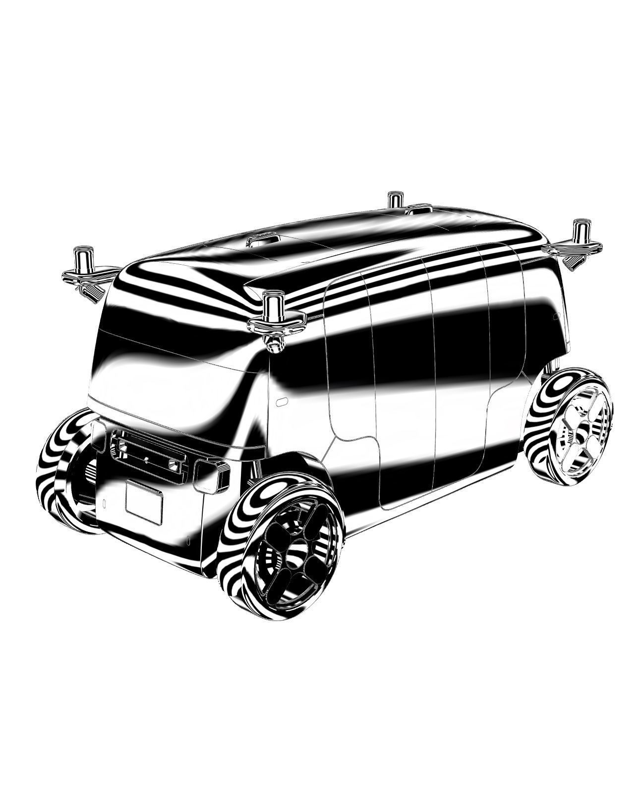 ZOOX Autonomous Vehicle 3D model | CGTrader