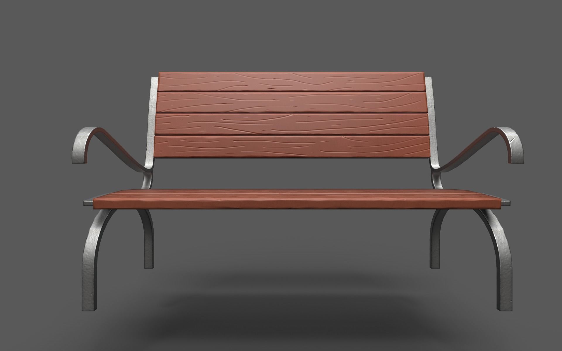 3D model Stylized Park Bench VR / AR / low-poly | CGTrader