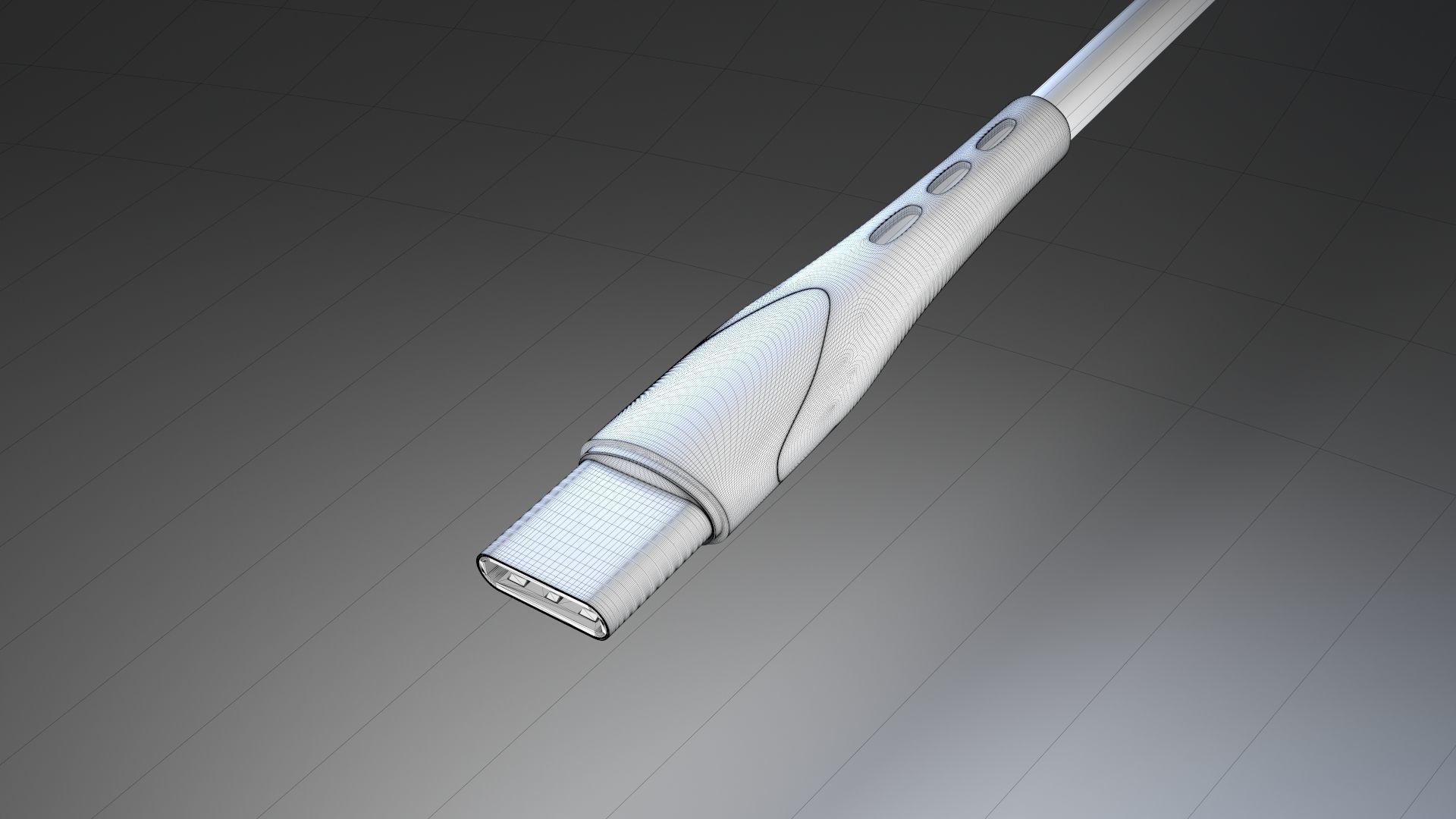 USB Type-C Cable 3D model | CGTrader