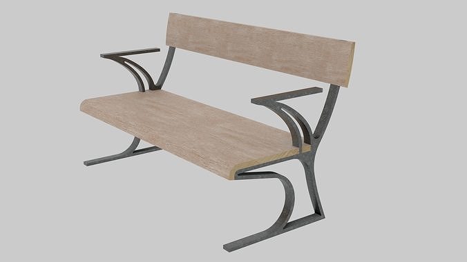 Modern Bench free 3D model | CGTrader