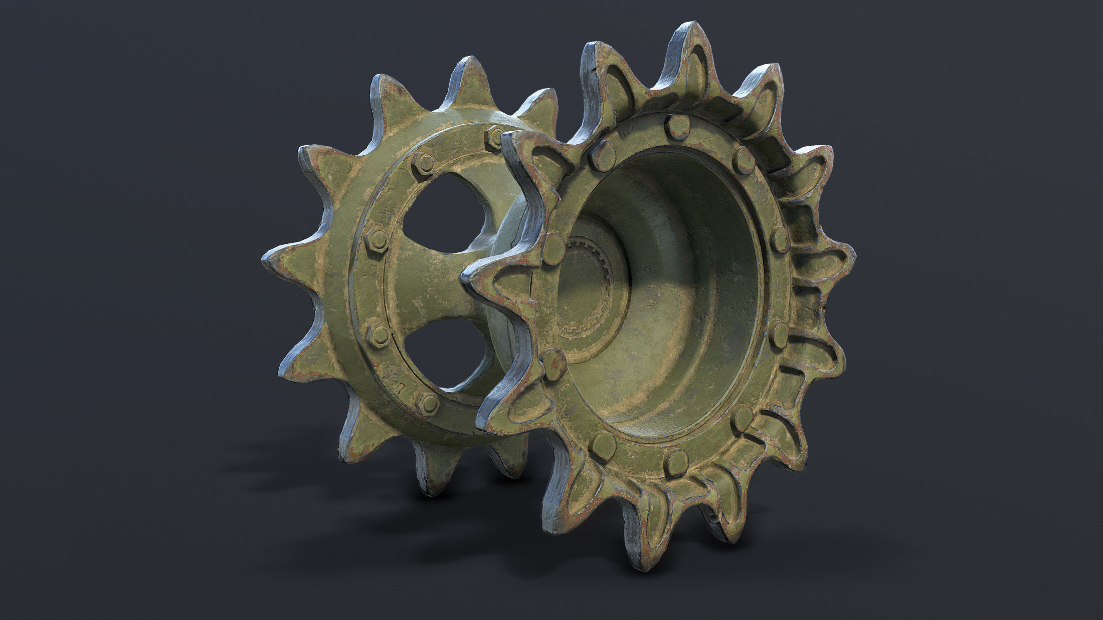 T-55 Tank Drive Wheel 3D model | CGTrader