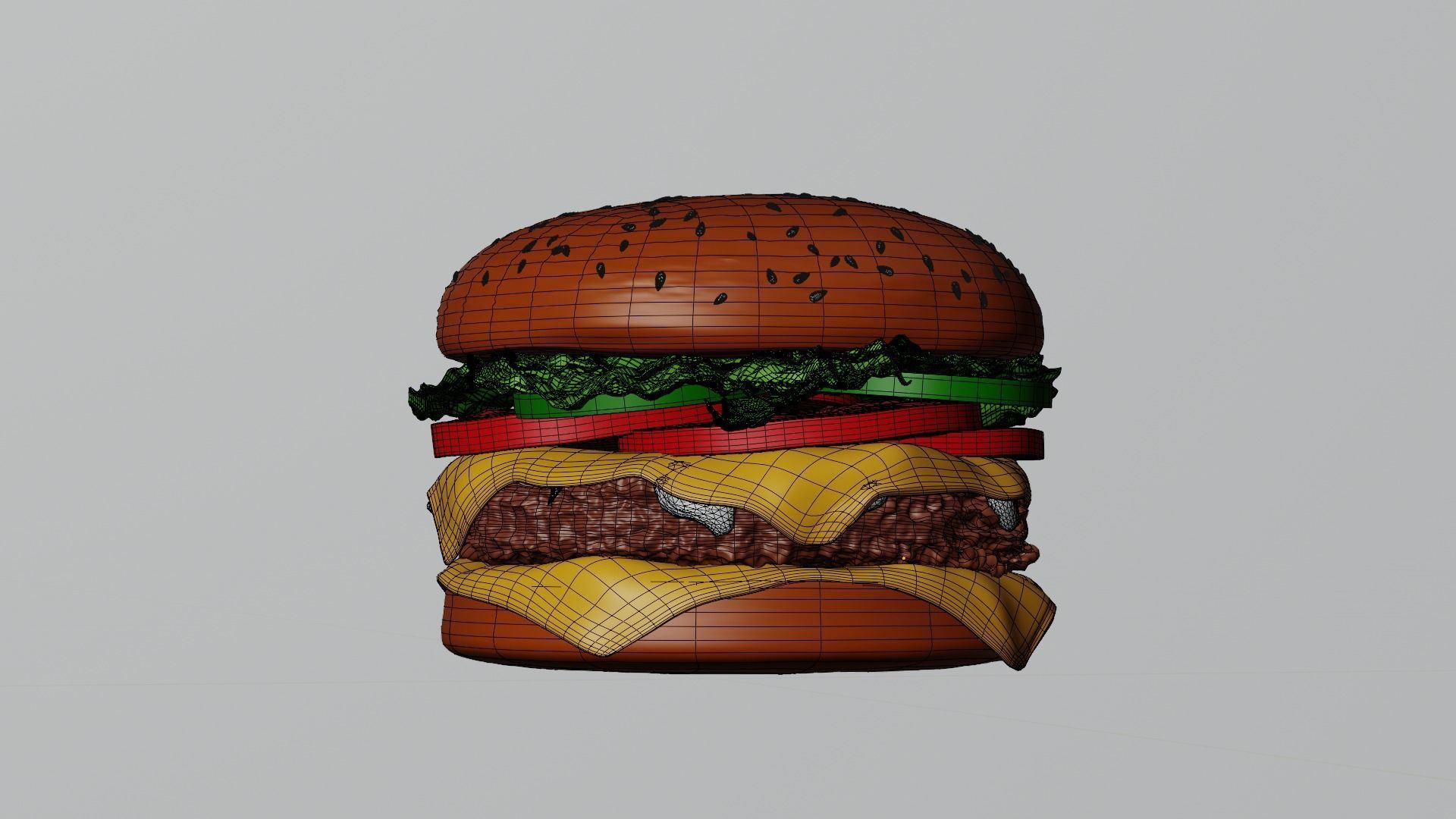 BURGER 3D MODEL hamburger 3D model | CGTrader
