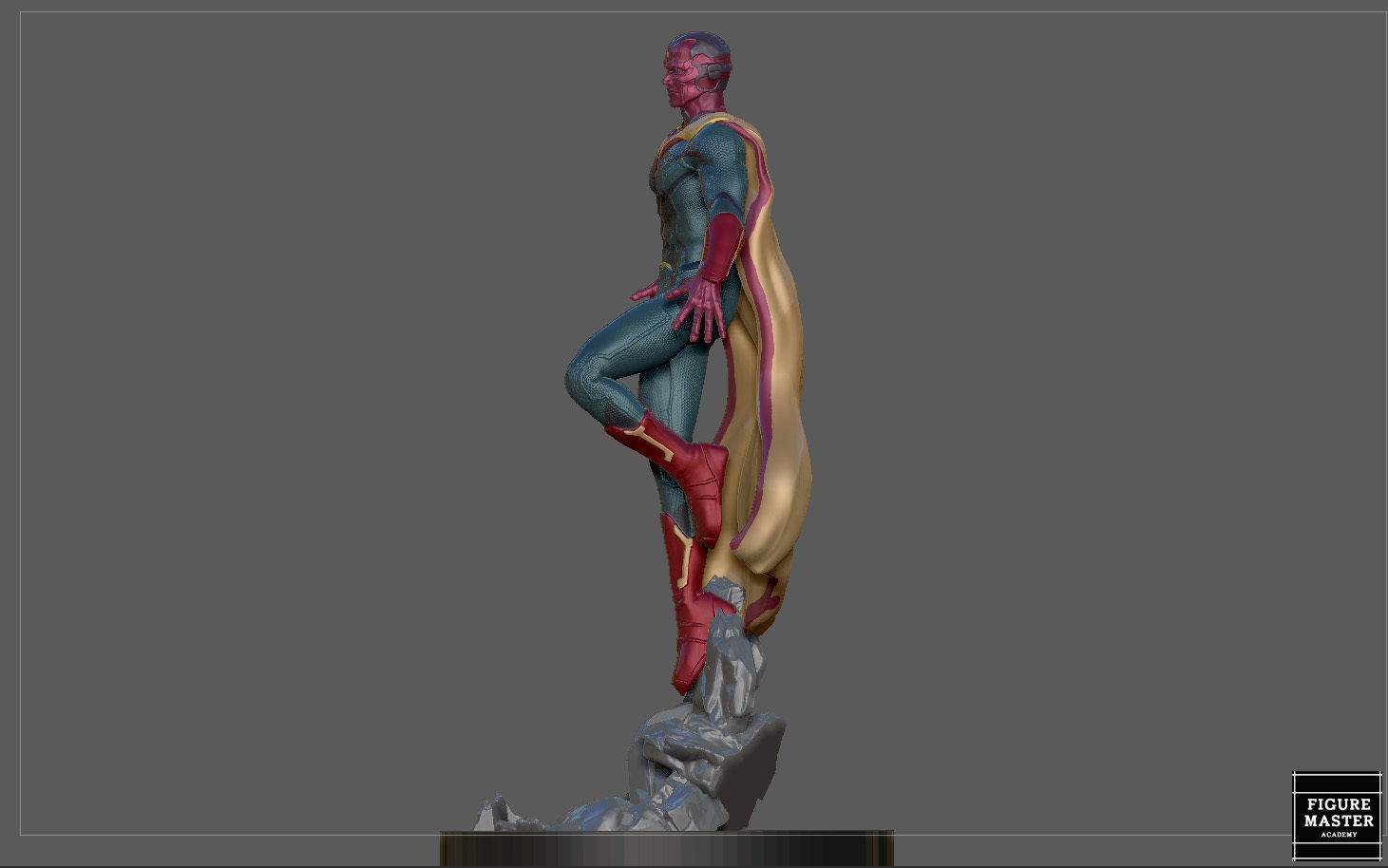 VISION FROM MARVEL MCU DRAMA WANDA VISION CHARACTER 3D model 3D ...