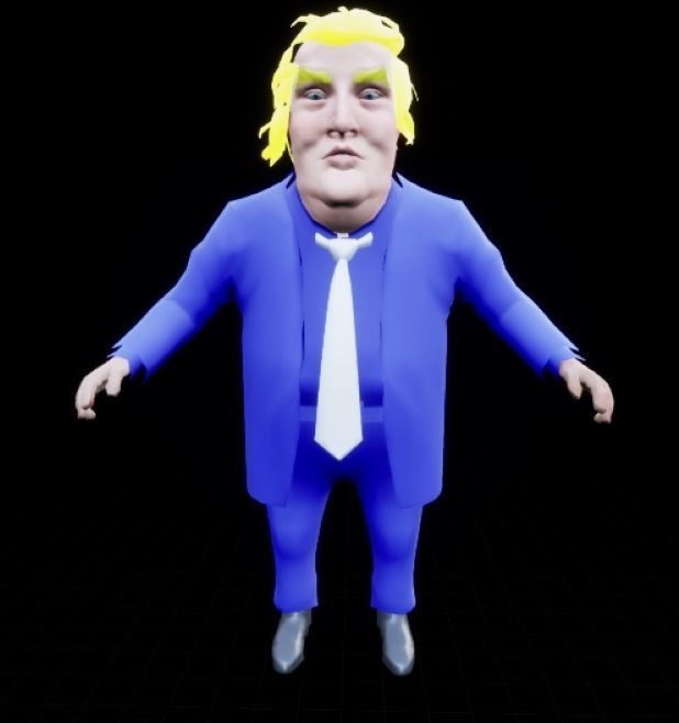 Trump Model donald in suit 3D model | CGTrader