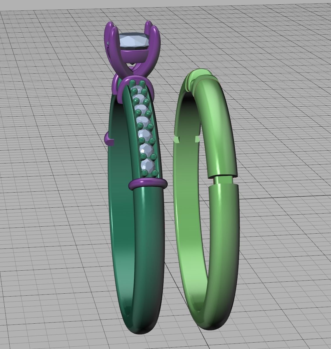 Engagement ring Promise ring Own design 3dmodel 3D model 3D printable ...