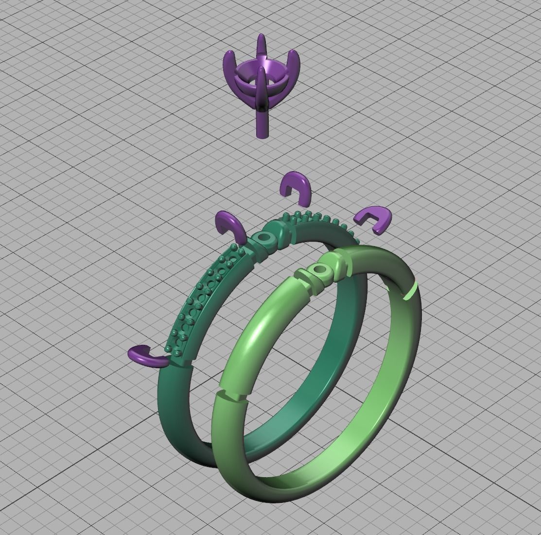 Engagement ring Promise ring Own design 3dmodel 3D model 3D printable ...