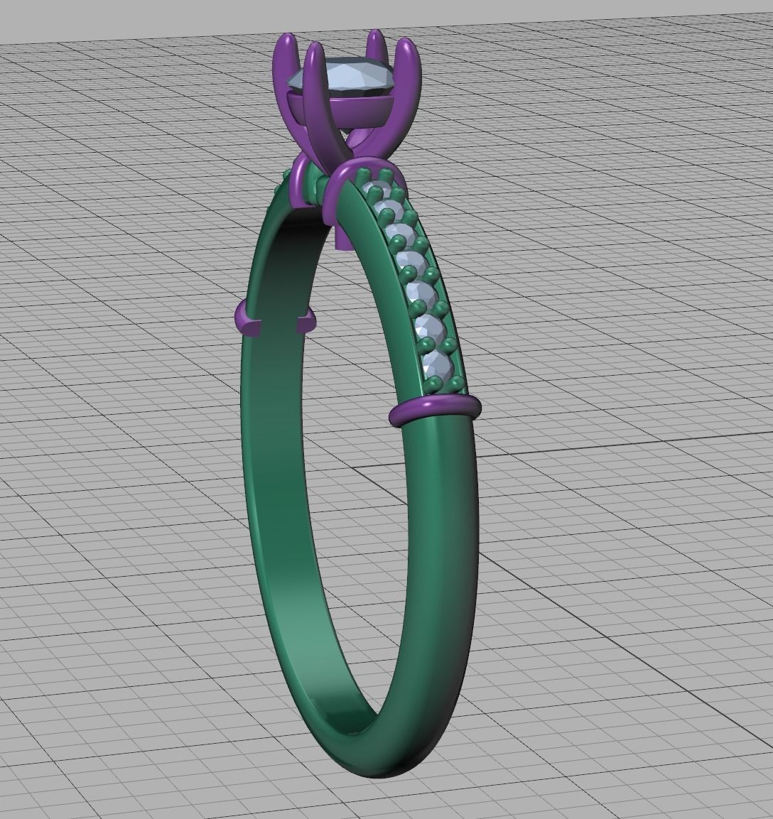 Engagement ring Promise ring Own design 3dmodel 3D model 3D printable ...