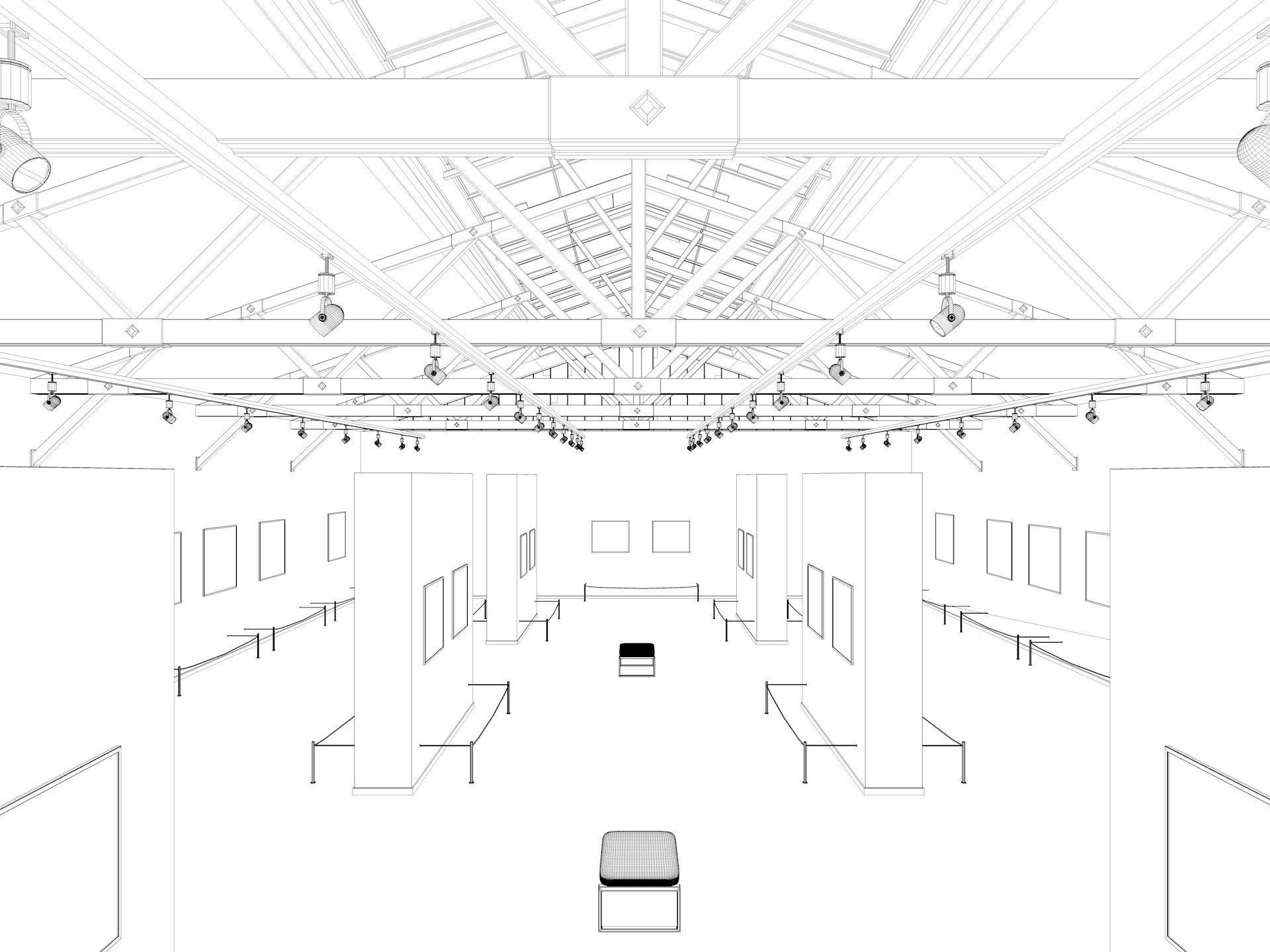 Art Gallery Exhibition 3D model | CGTrader