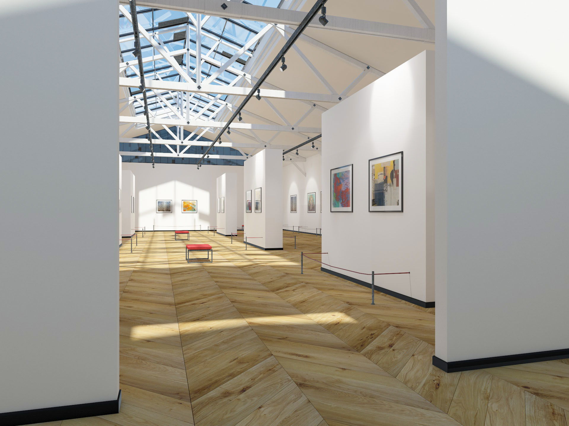 Art Gallery Exhibition 3D model | CGTrader