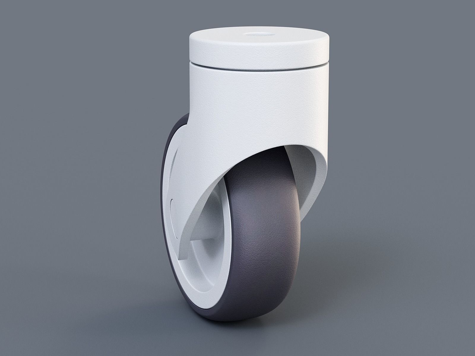 Caster Wheel Brakeless 3D model | CGTrader