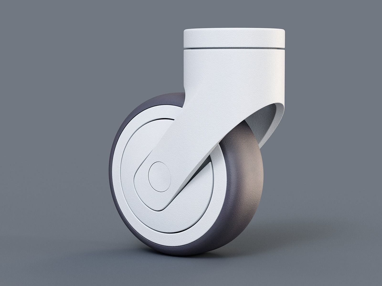 Caster Wheel Brakeless 2 3D model | CGTrader