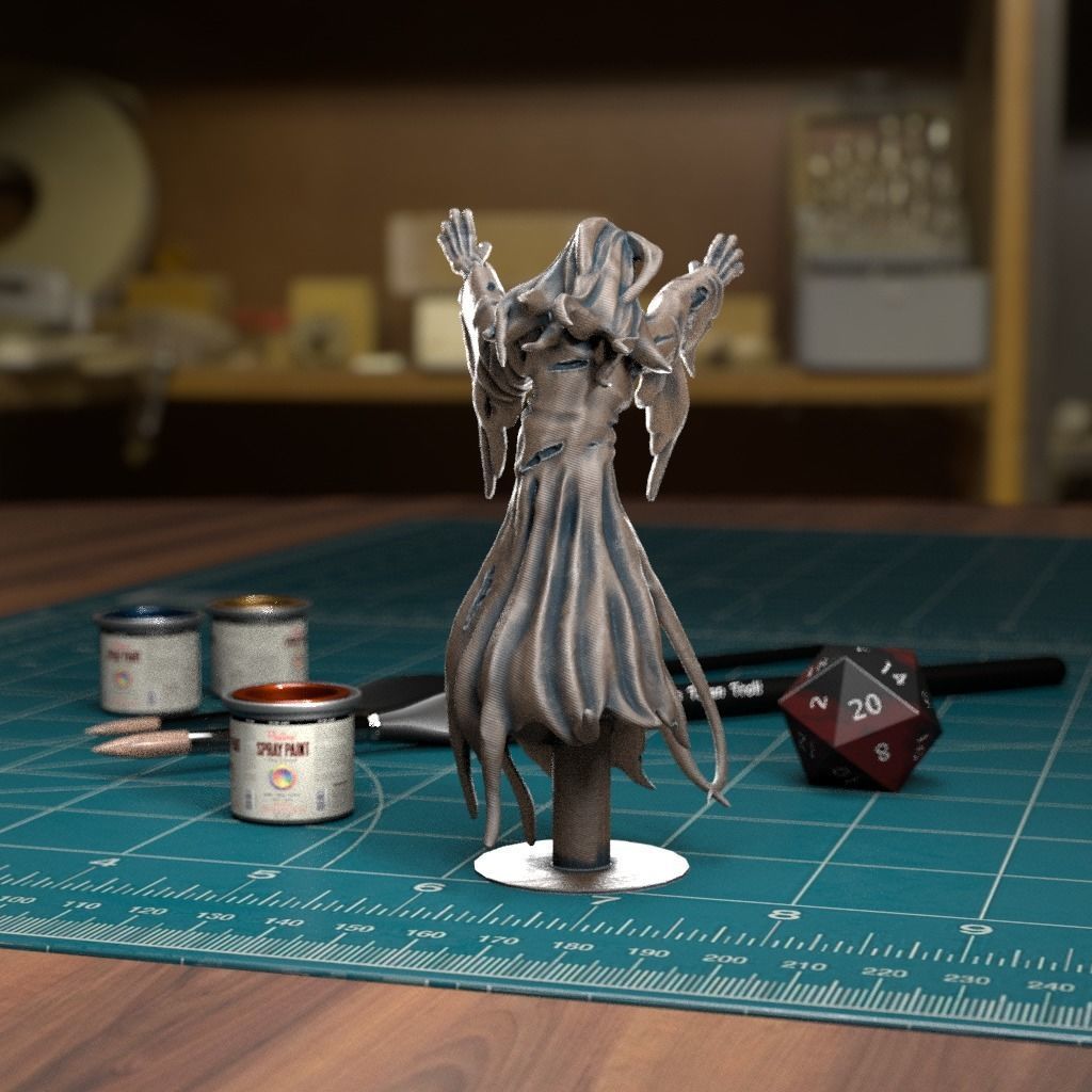 Flying Specter 2 with Base Pre-supported 3D model 3D printable | CGTrader