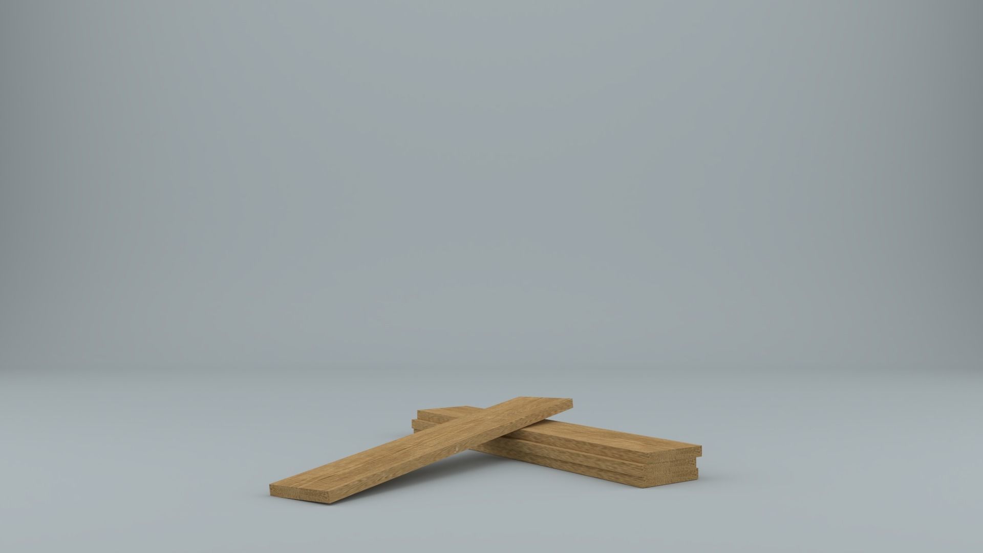 3D model Plank lowpoly pair of wooden sticks VR / AR / low-poly | CGTrader