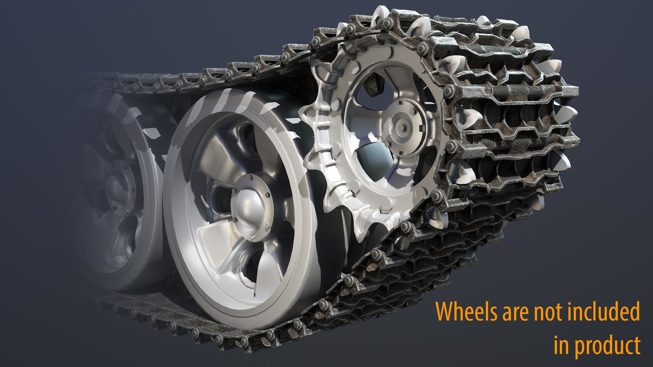 T-55 Tank Tracks 3D model | CGTrader