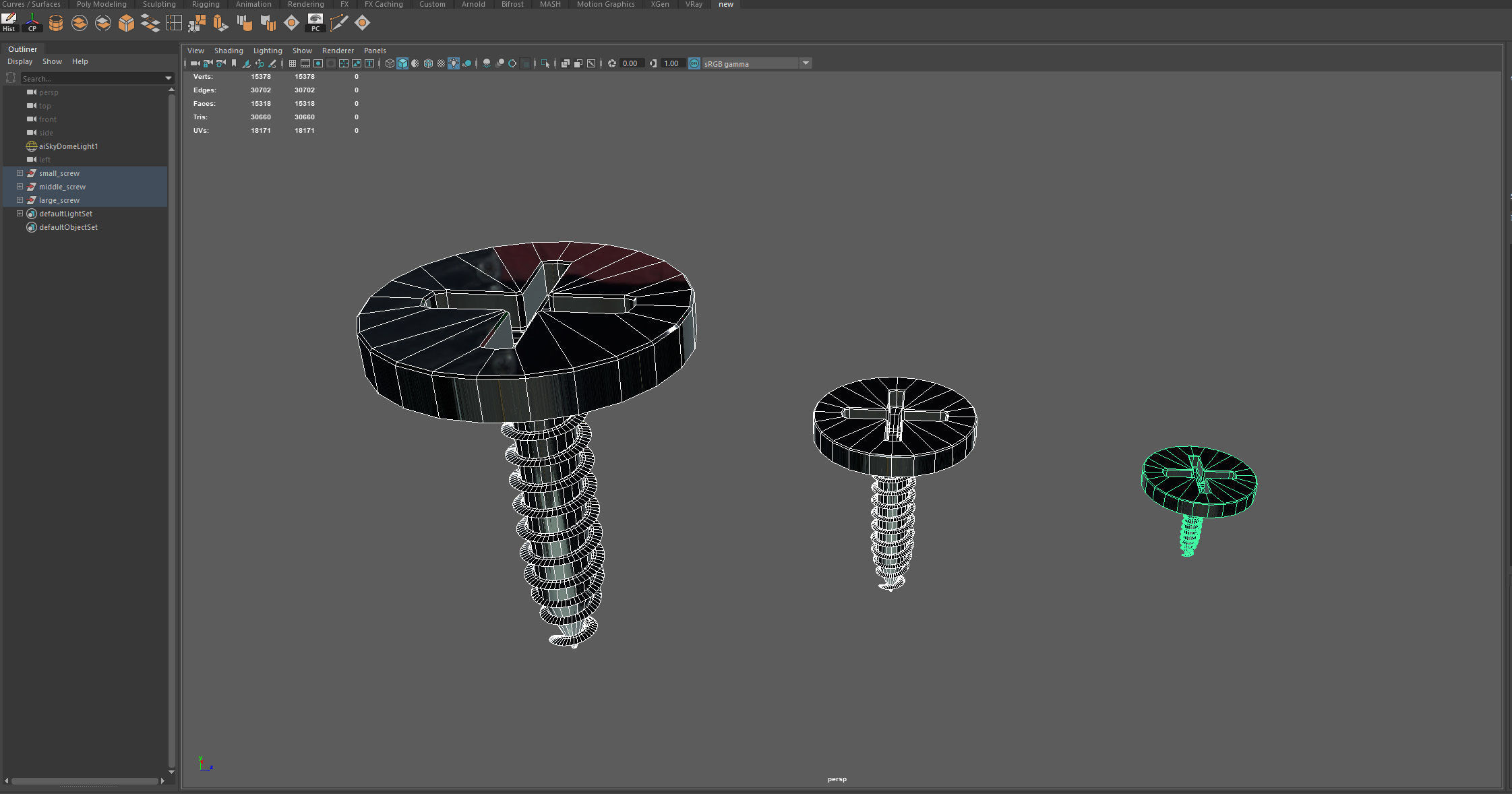 Screw 3D model | CGTrader