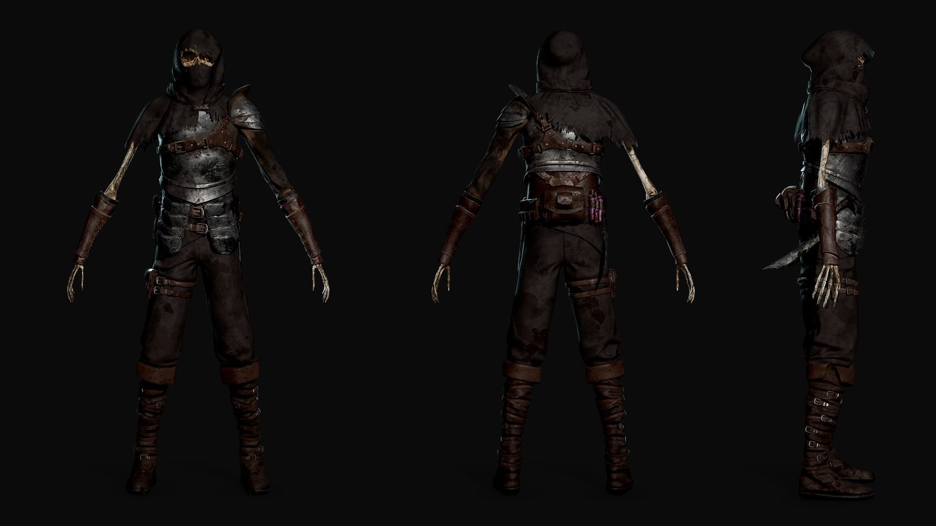 3D model Skeleton Rogue - Game Ready VR / AR / low-poly rigged | CGTrader