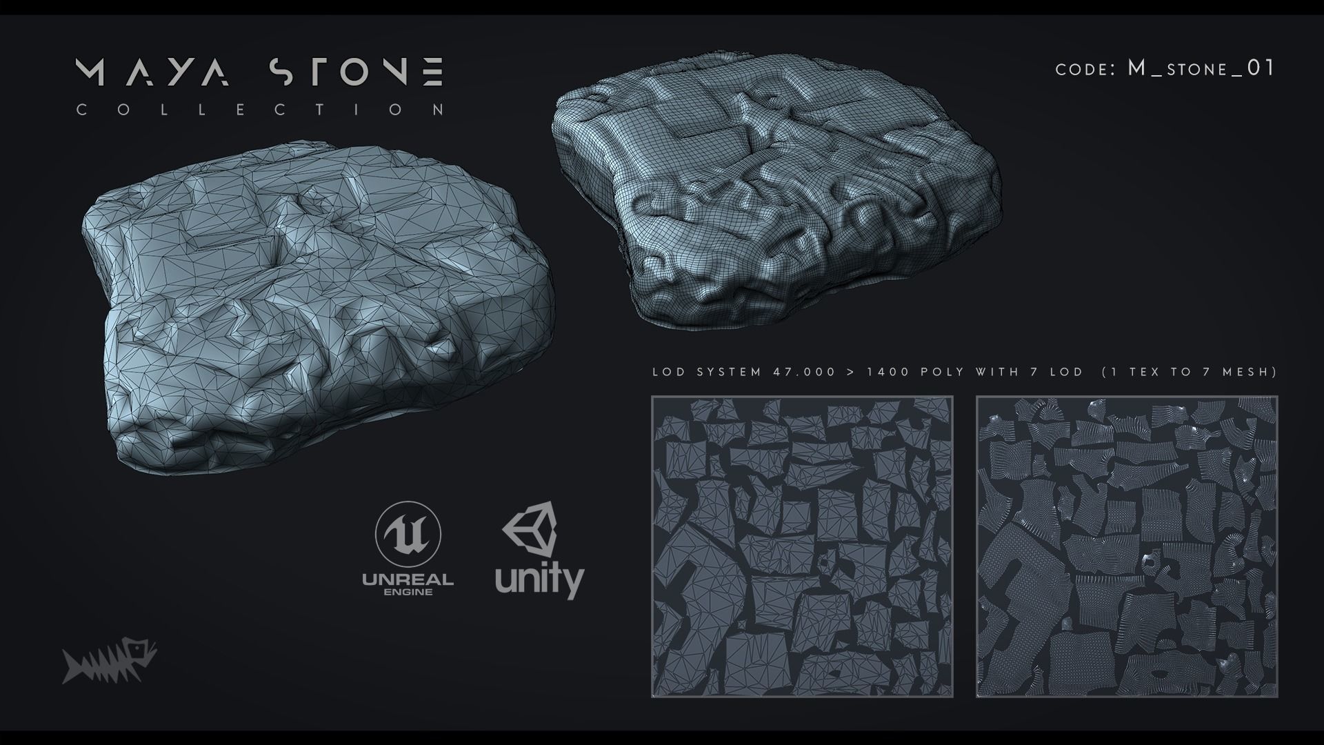 3D model Mayan Stone 01 PBR 4K VR / AR / low-poly | CGTrader