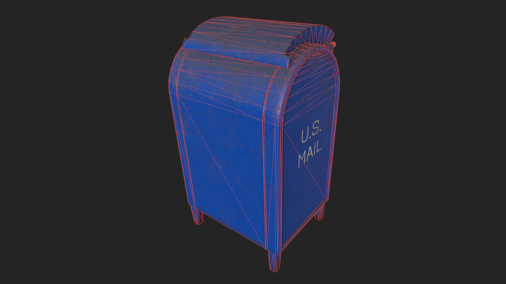 3D model Mailbox vintage VR / AR / low-poly | CGTrader