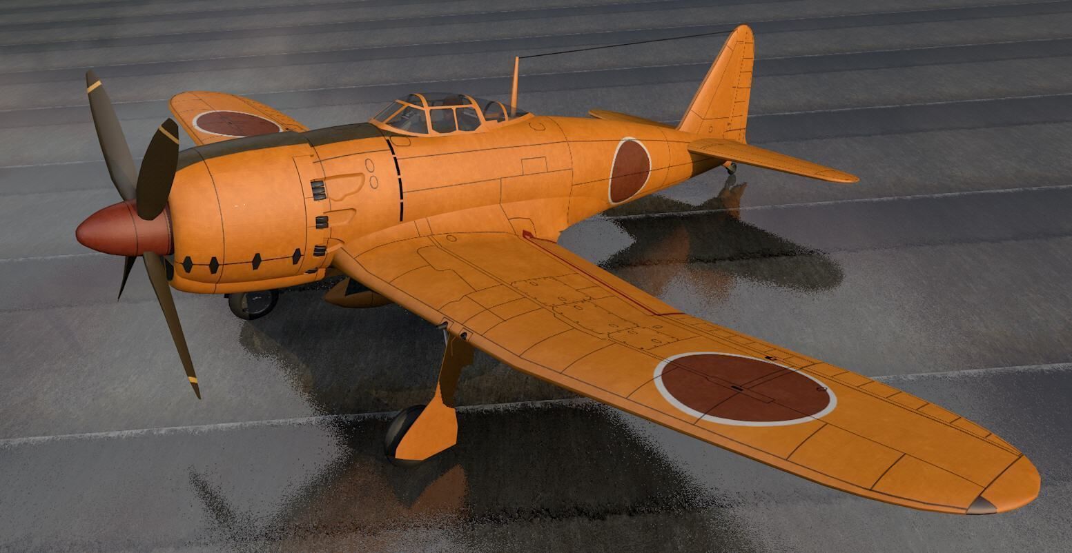 Mitsubishi A7M1 Reppu - aka SAM 3D model | CGTrader