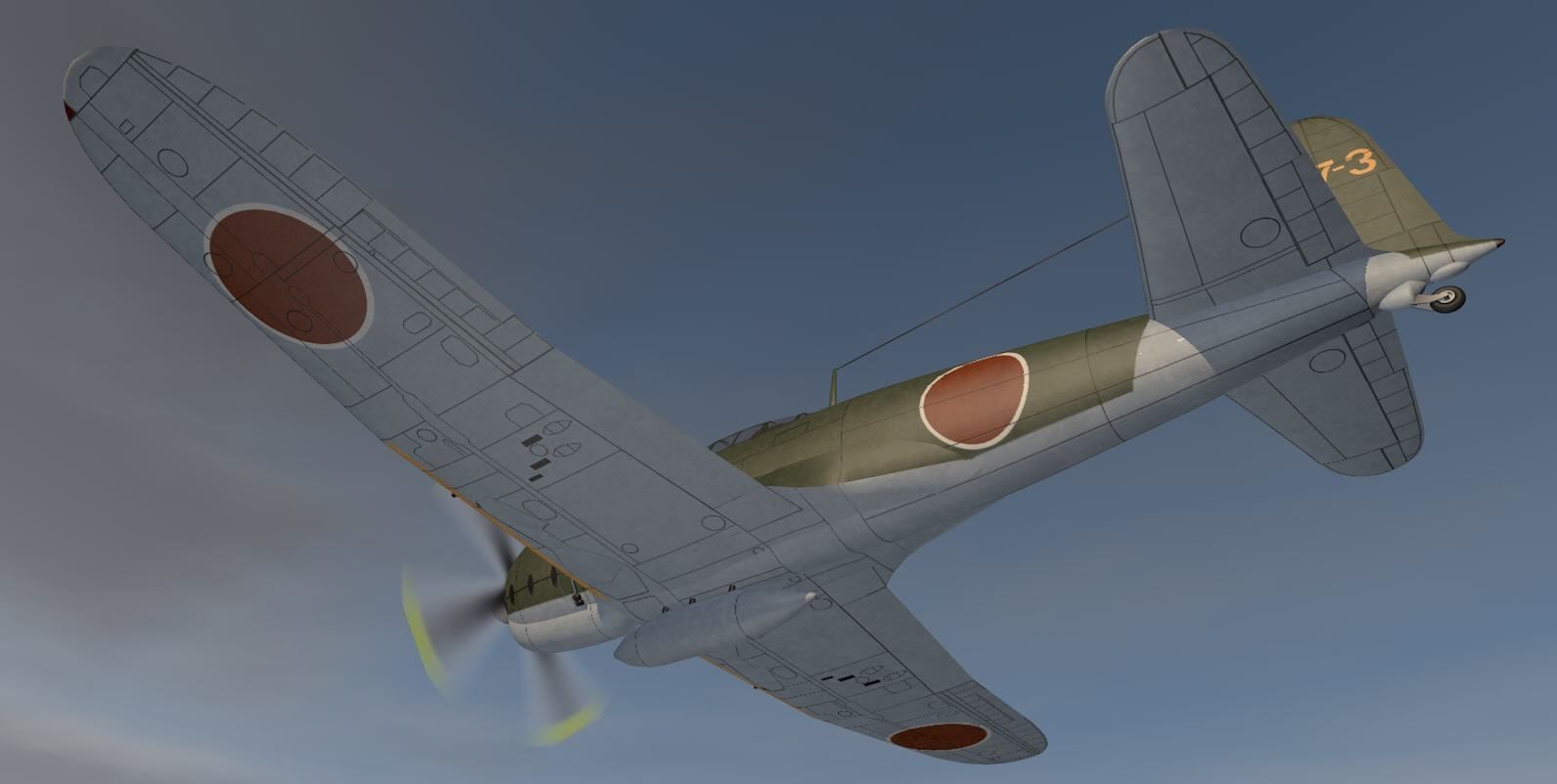 Mitsubishi A7M1 Reppu - aka SAM 3D model | CGTrader