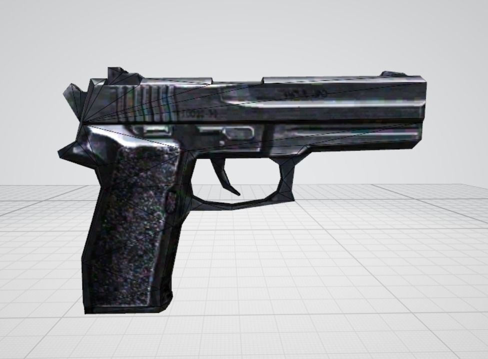 Low Poly Desert Eagle free 3D model | CGTrader
