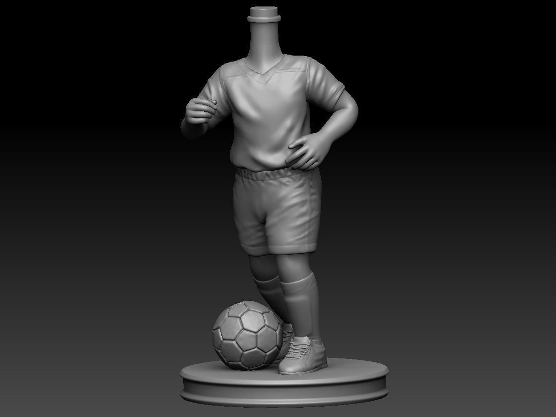 3D Printable Football Kid Bubble Head 3D model 3D printable | CGTrader