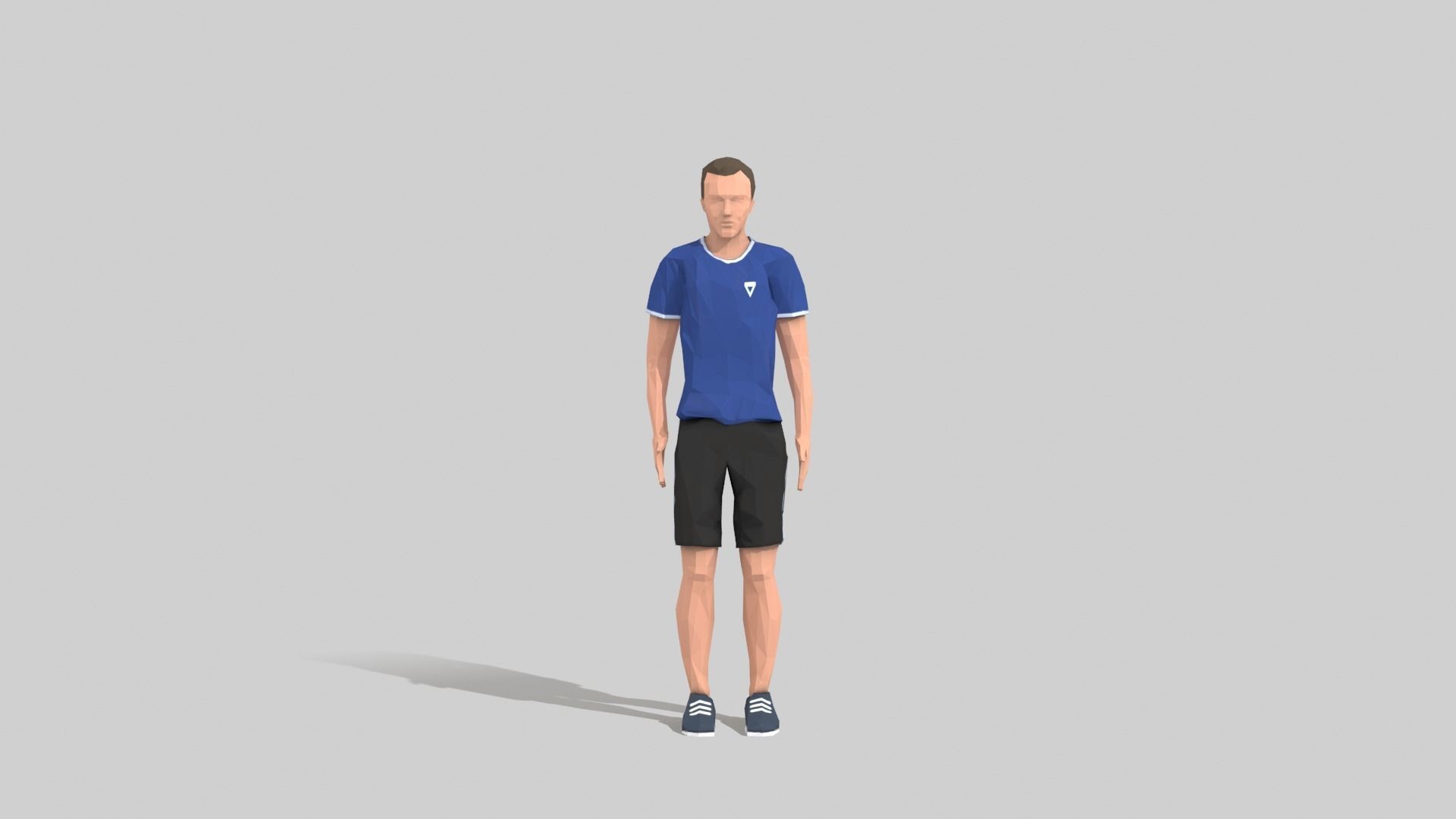 3D model Side step Exercise Man Animation VR / AR / low-poly rigged ...