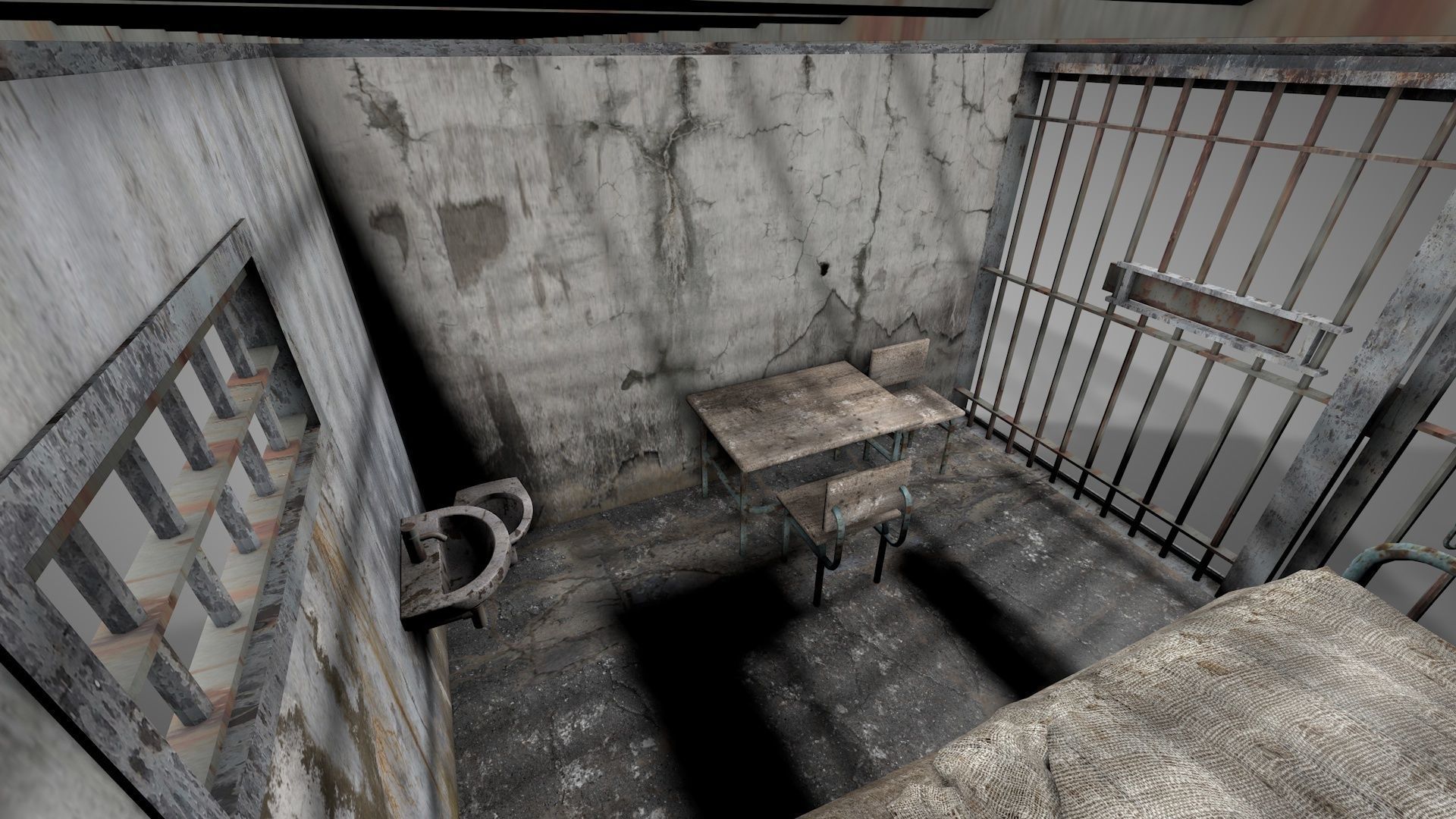 3D model Prison Jail Cell VR / AR / low-poly | CGTrader