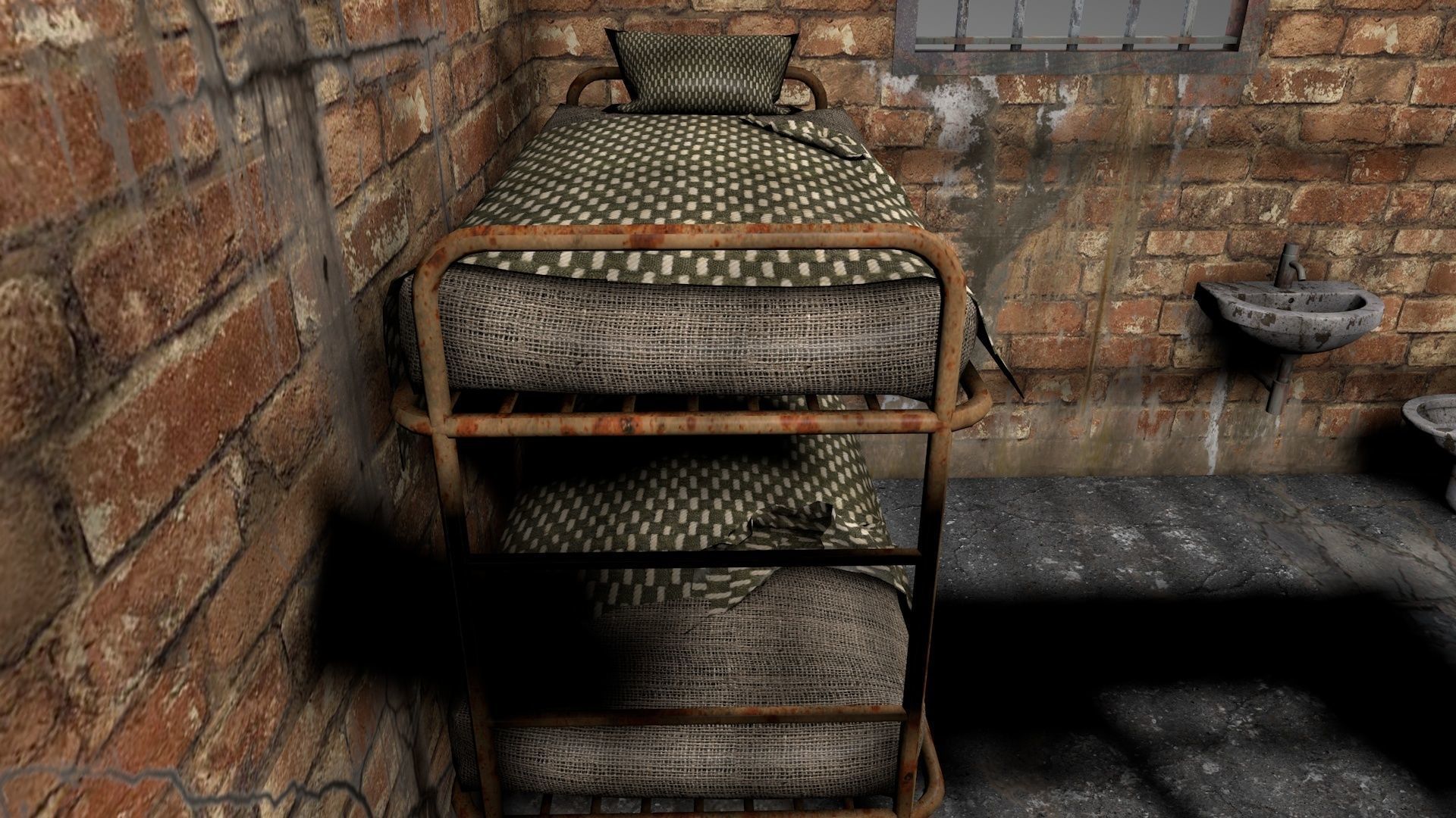 3D model Prison Jail Cell VR / AR / low-poly | CGTrader