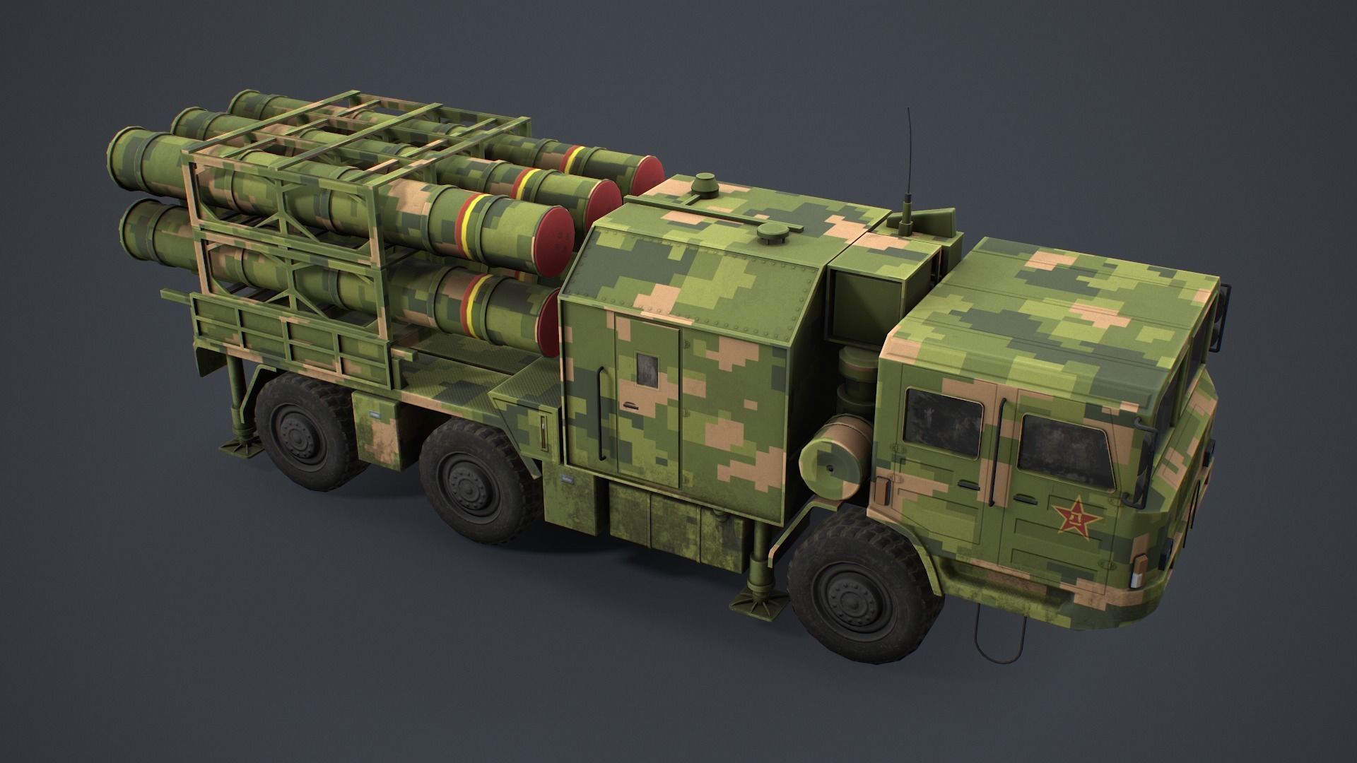 3D model HQ-16B Anti Air Complex VR / AR / low-poly | CGTrader