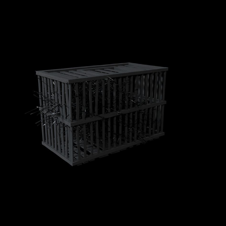 Medieval Wood Cage 3D model | CGTrader