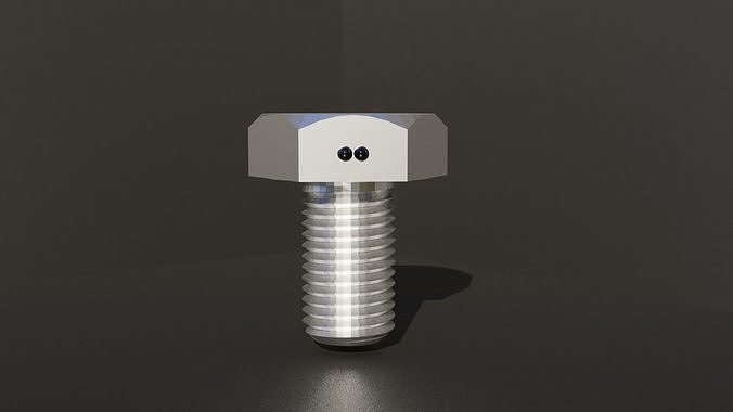 3D model drew the screw VR / AR / low-poly | CGTrader