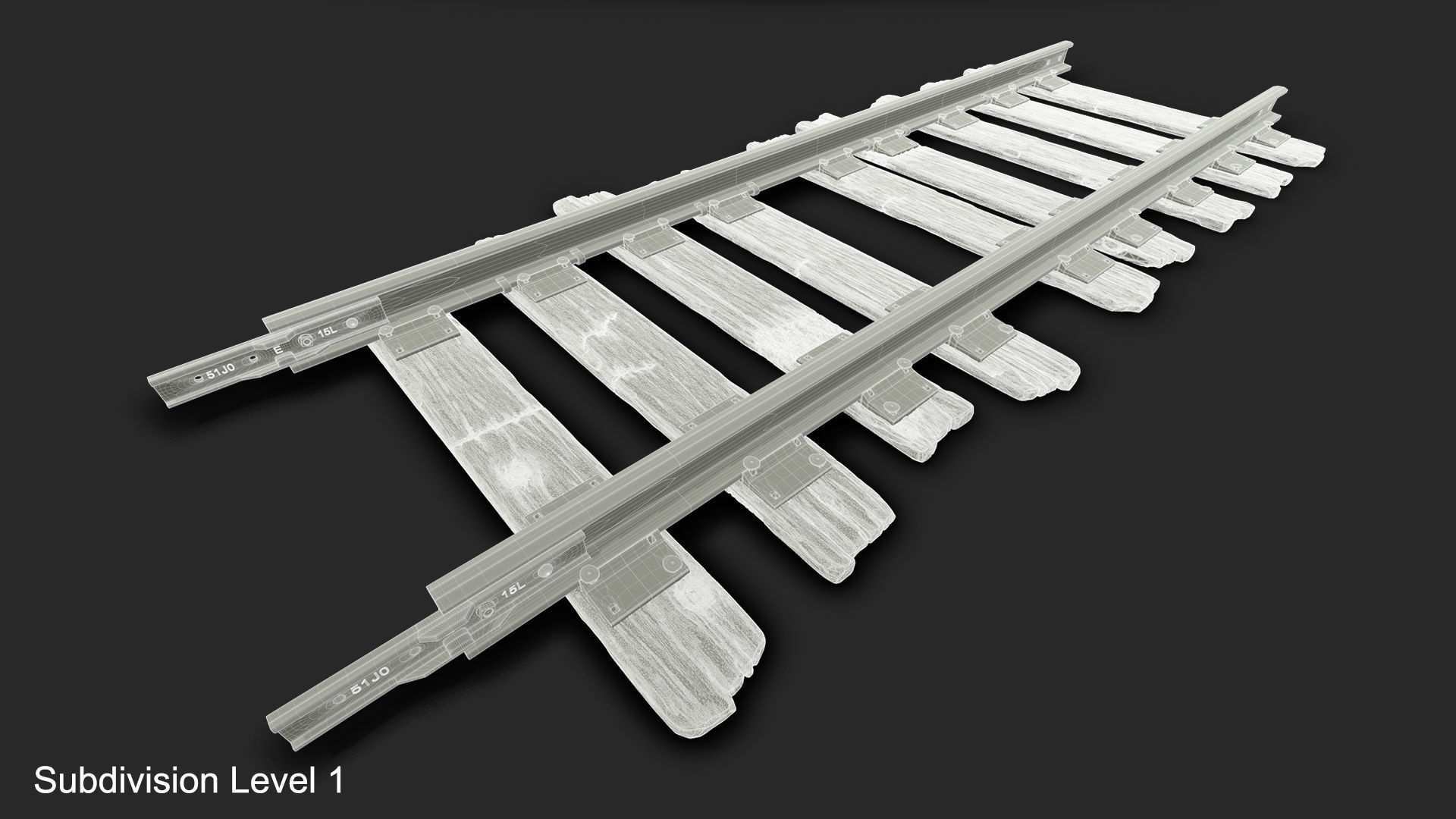3d Train Railroad Tracks 3D model | CGTrader