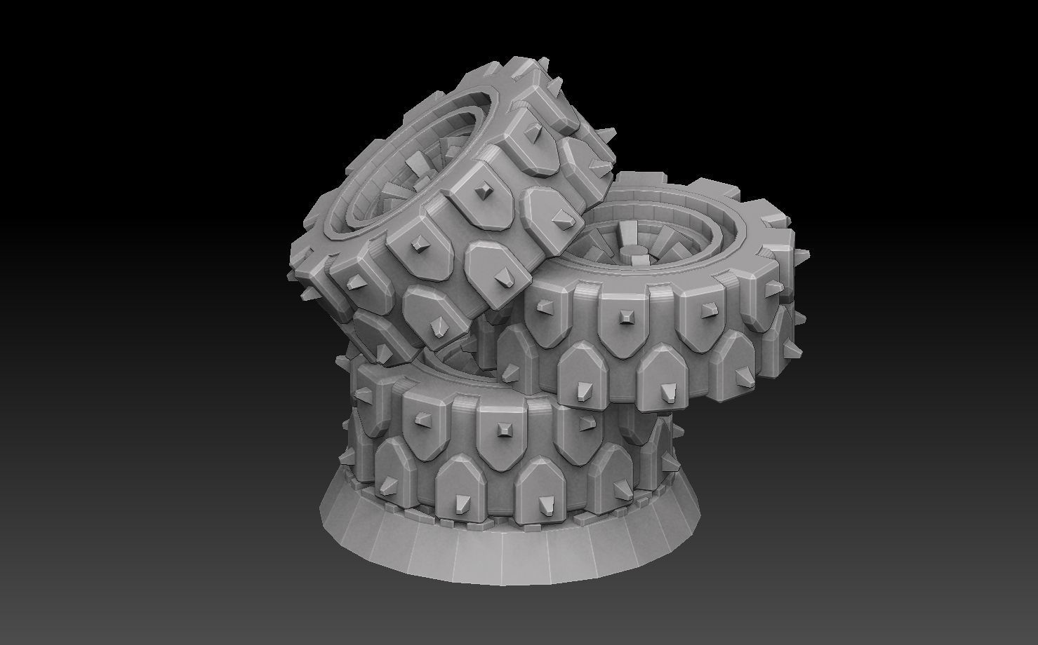 Round Base Megapack Royalty Free Licence Version 3D model 3D printable ...