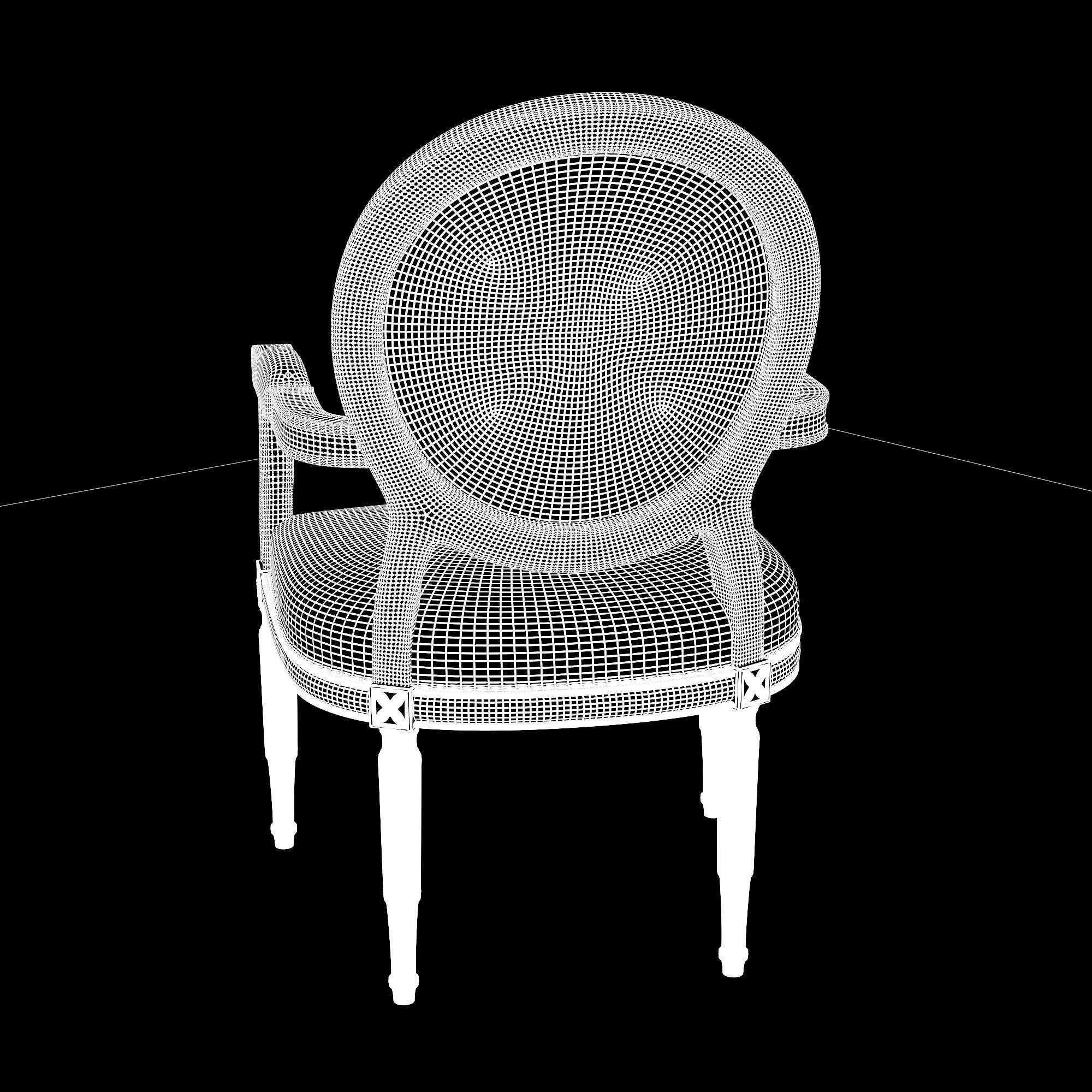 Louis XVI Classic Chair Render Ready Vray Corona 3D model | CGTrader