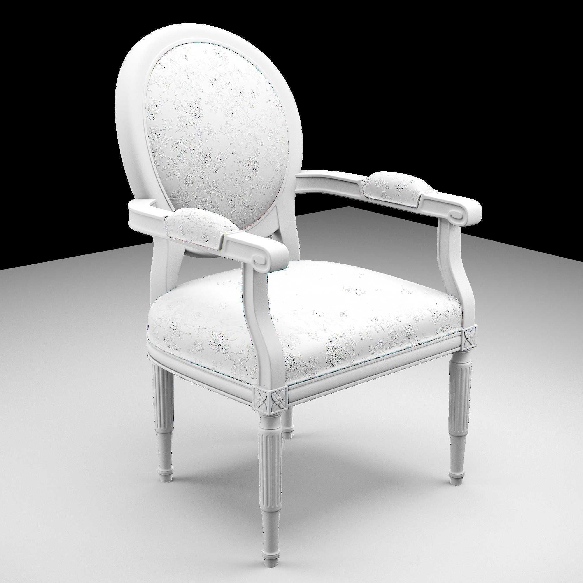 Louis XVI Classic Chair Render Ready Vray Corona 3D model | CGTrader