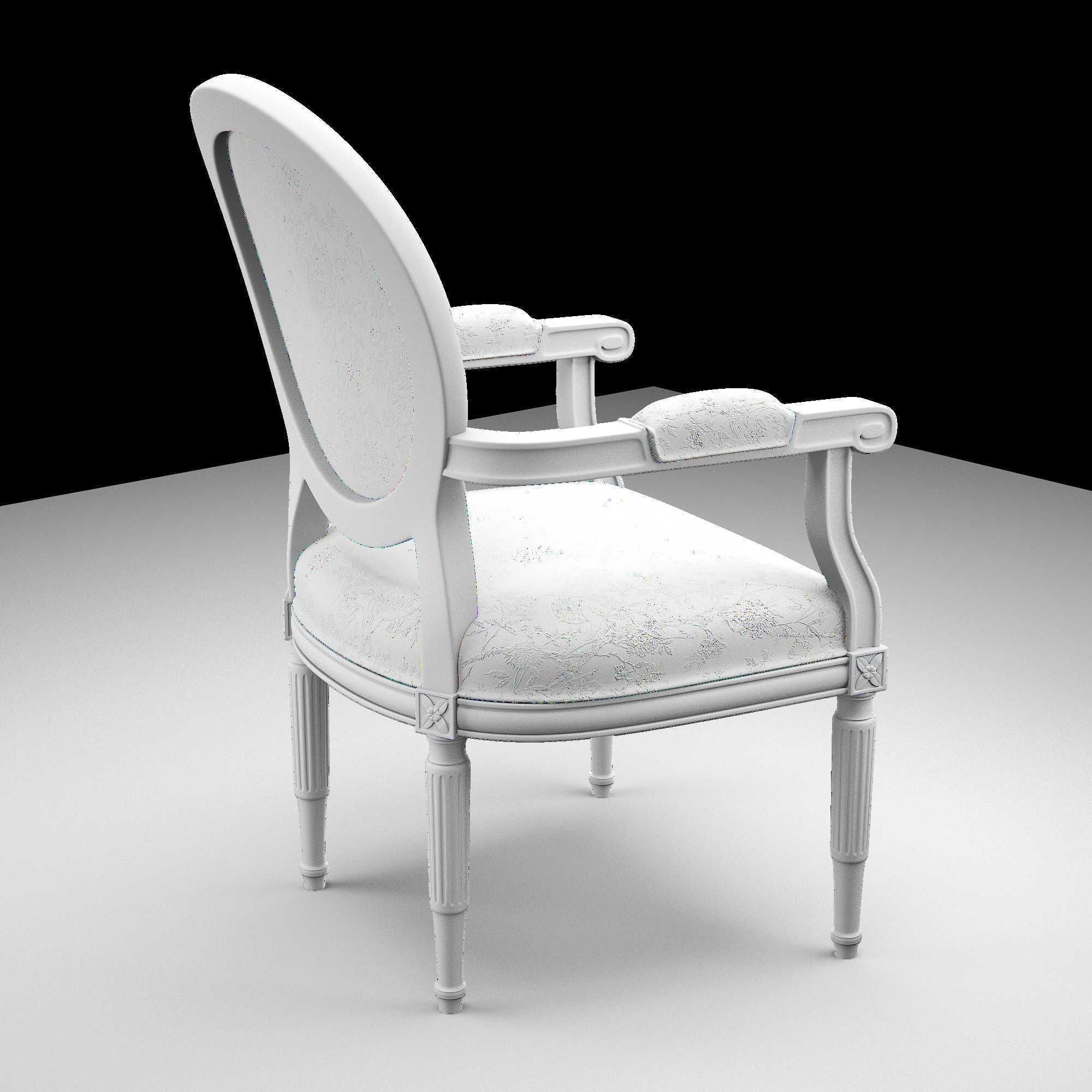 Louis XVI Classic Chair Render Ready Vray Corona 3D model | CGTrader