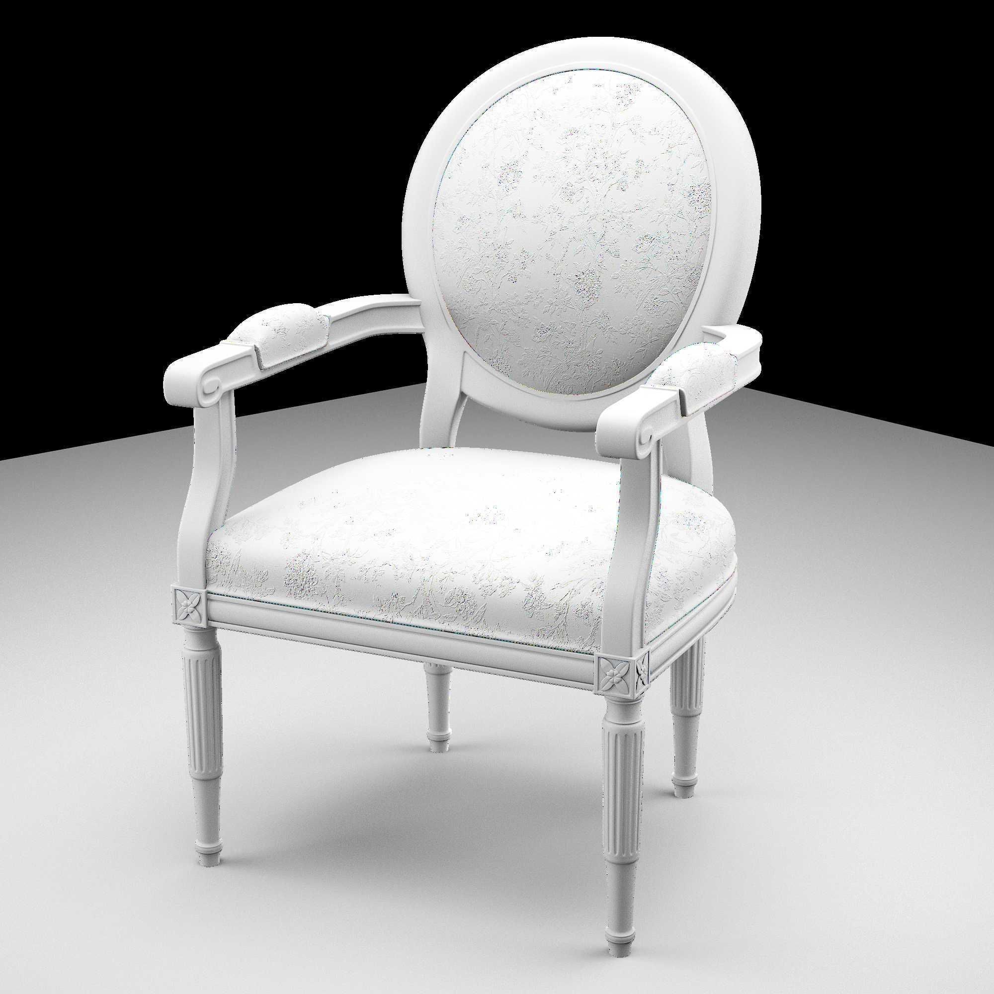 Louis XVI Classic Chair Render Ready Vray Corona 3D model | CGTrader