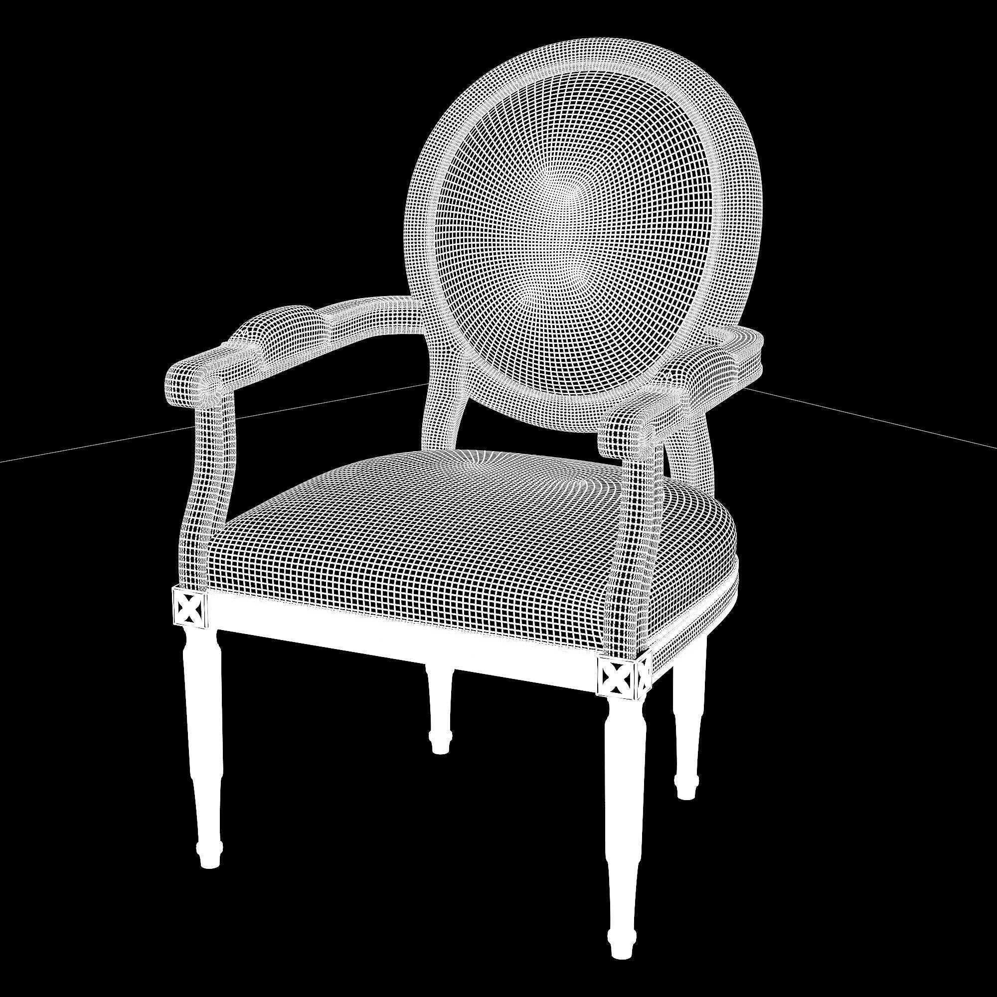 Louis XVI Classic Chair Render Ready Vray Corona 3D model | CGTrader
